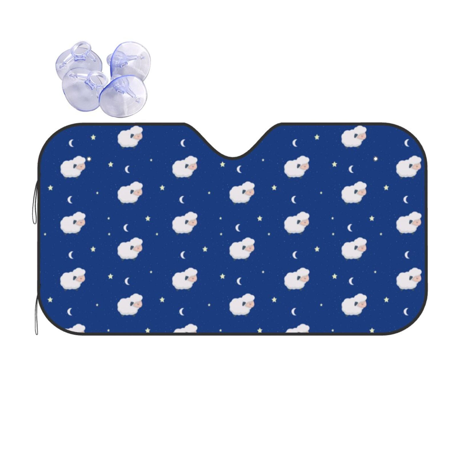 Matuu Moon Lamb Print Foldable Front Window Car Windshield Sun Shade ...