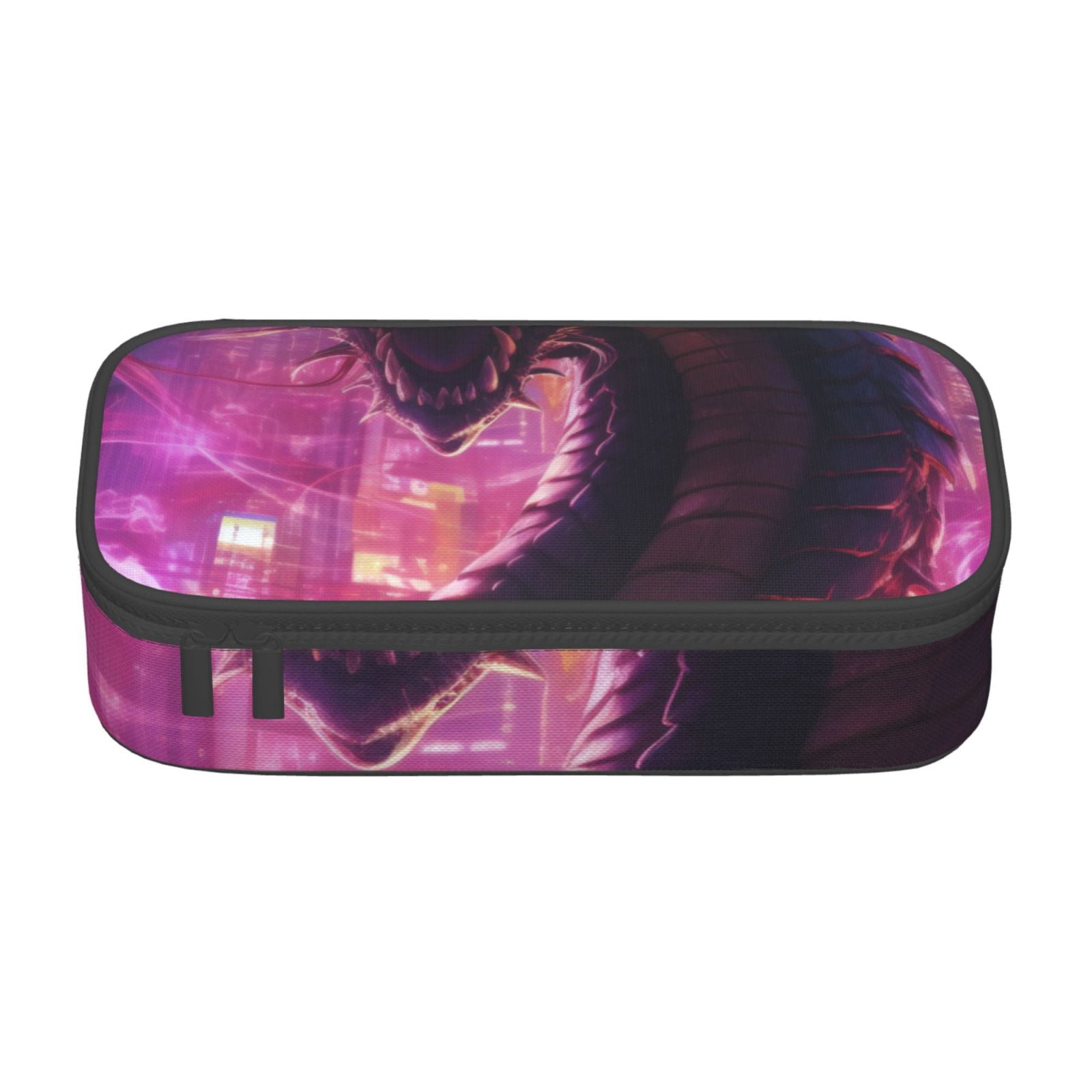 Matuu Neon Futuristic Dragon for High Capacity Pencil Case, Big Pencil ...