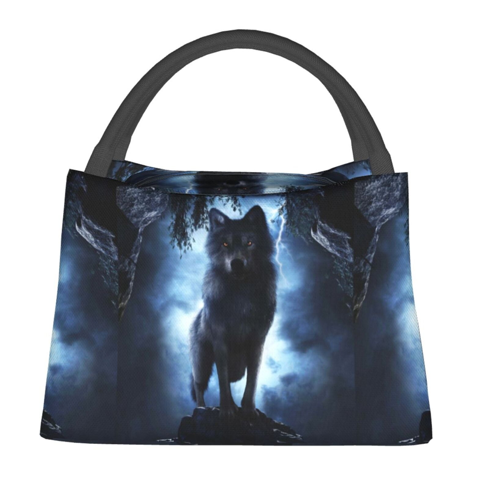 Matuu Night Scene of Wolves for Lunch Bag Thermal Insulated Bag ...