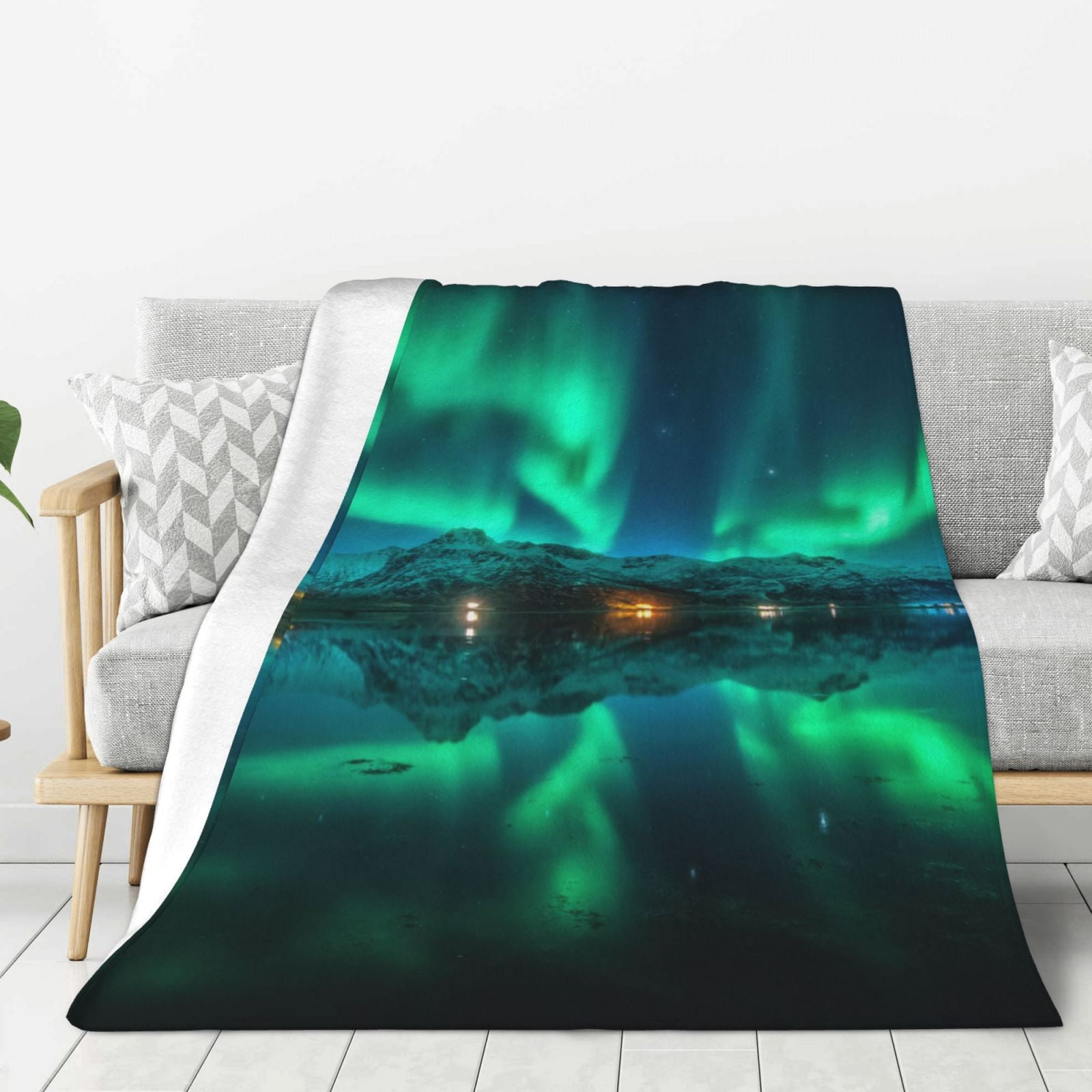 Matuu Northern Lights for Premium Flannel Blanket, Ultra-Soft, Warm ...