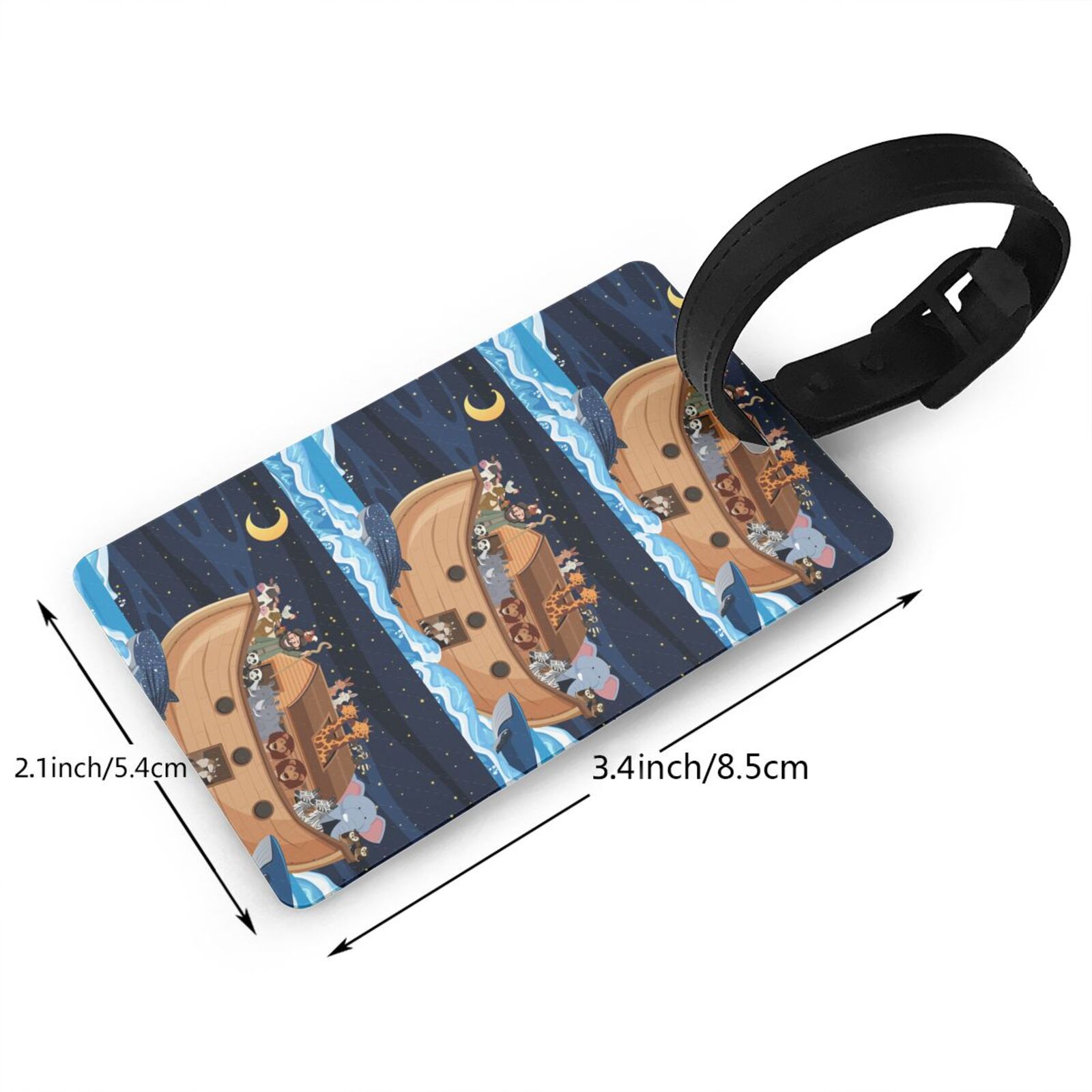 Matuu Ocean Scene with Noah's Ark for Luggage Tags Handbag Travel ...