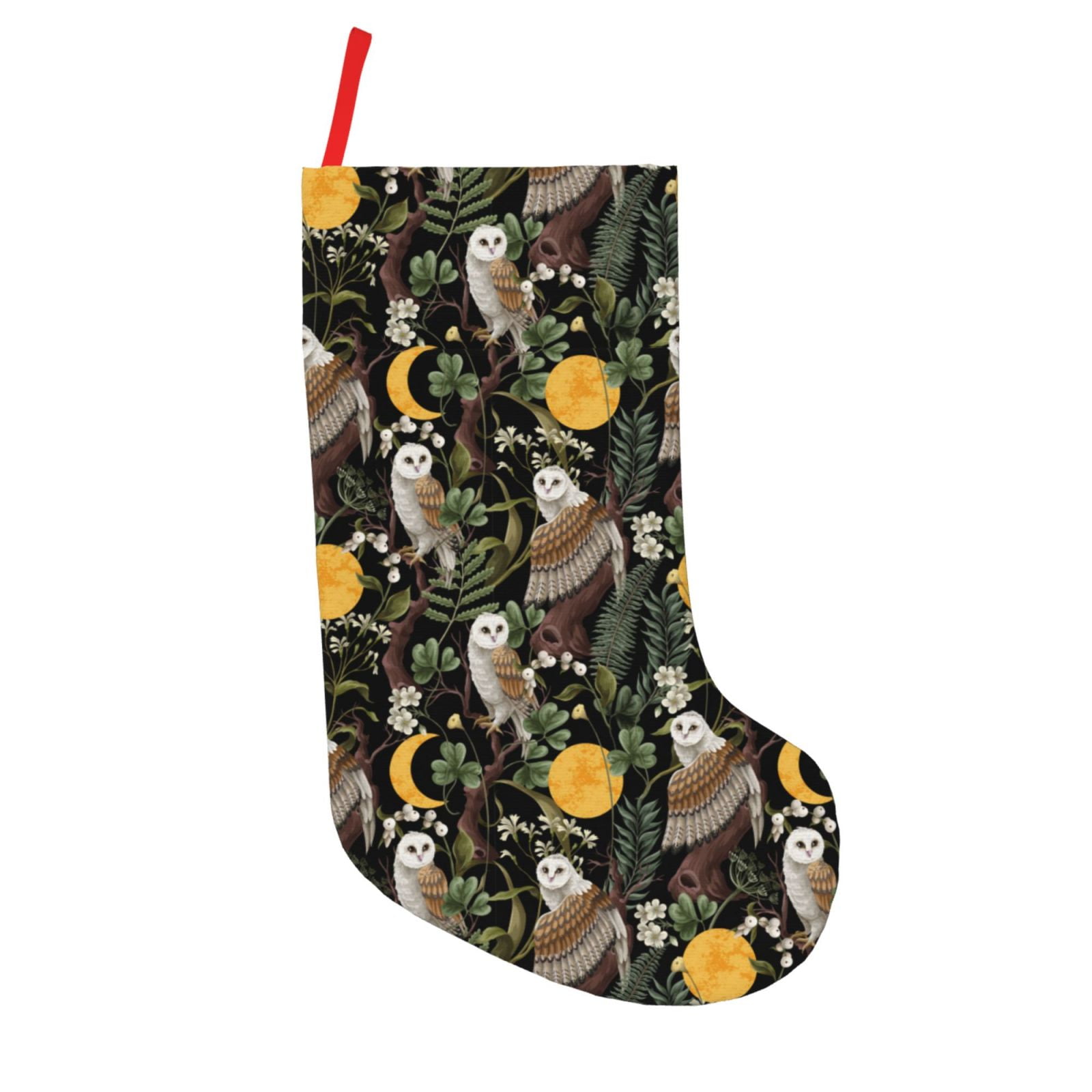 Matuu Owls And Plants for 18" Christmas Stocking Classic Large ...