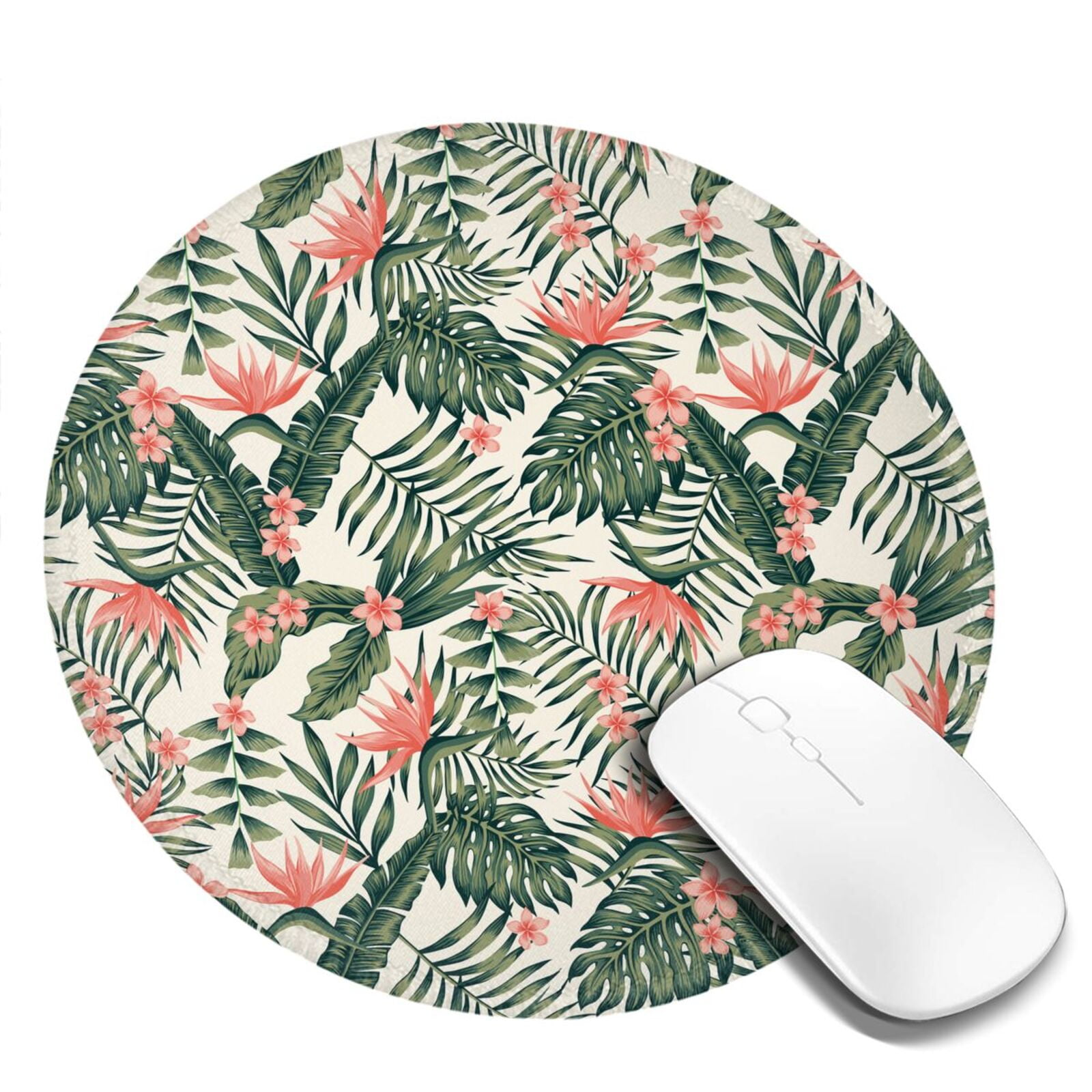 Matuu Palm Trees and Tropical Printed Round Mouse Pad, Non-Slip ...
