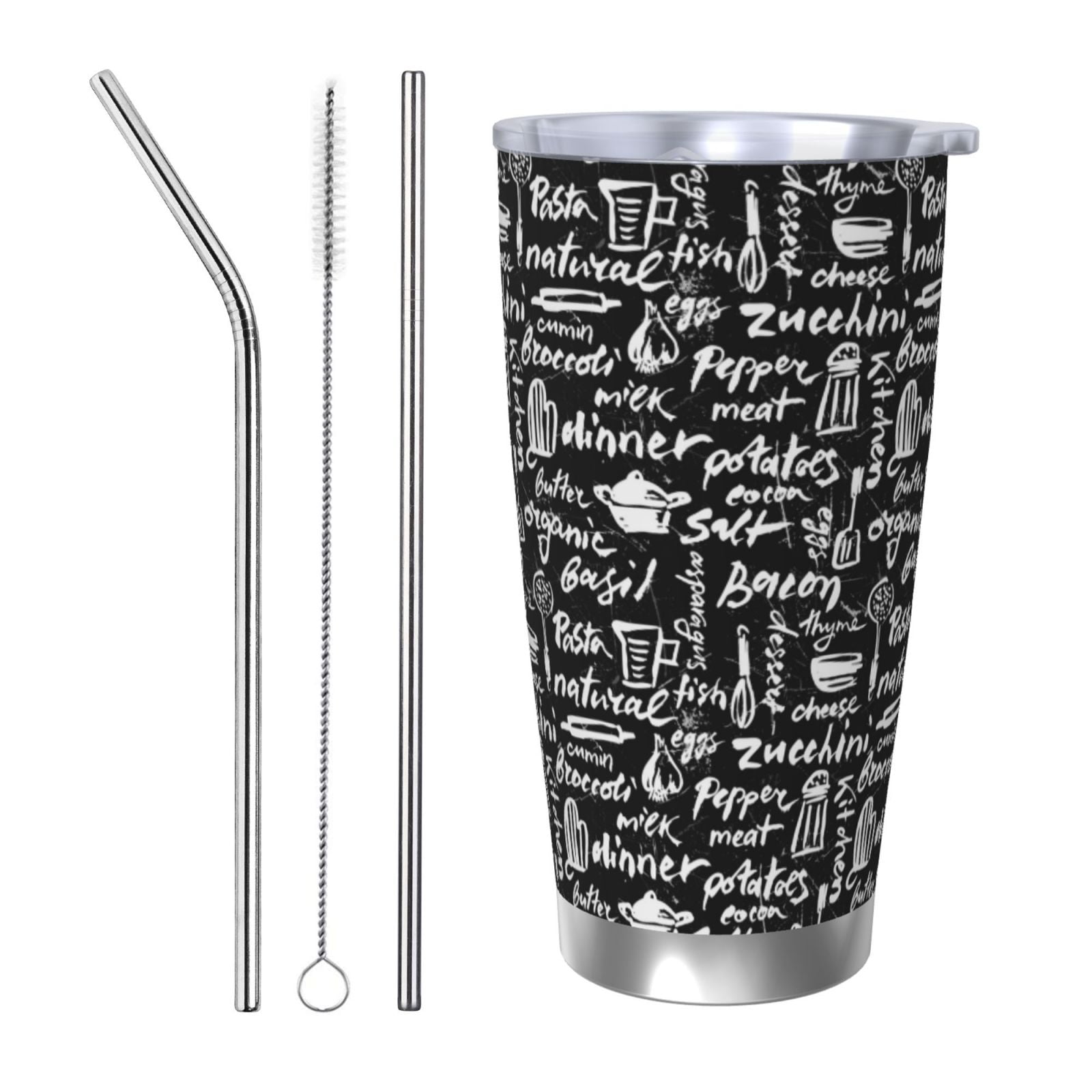Matuu Pasta Bacon for 20oz Durable Thermal Cups Keep Drinks Cold and ...