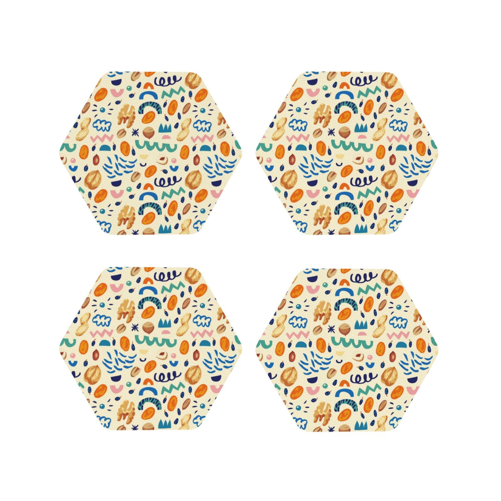 Matuu Peanuts 8 for Cup Coasters Set of 4 Leather Coasters Desk ...