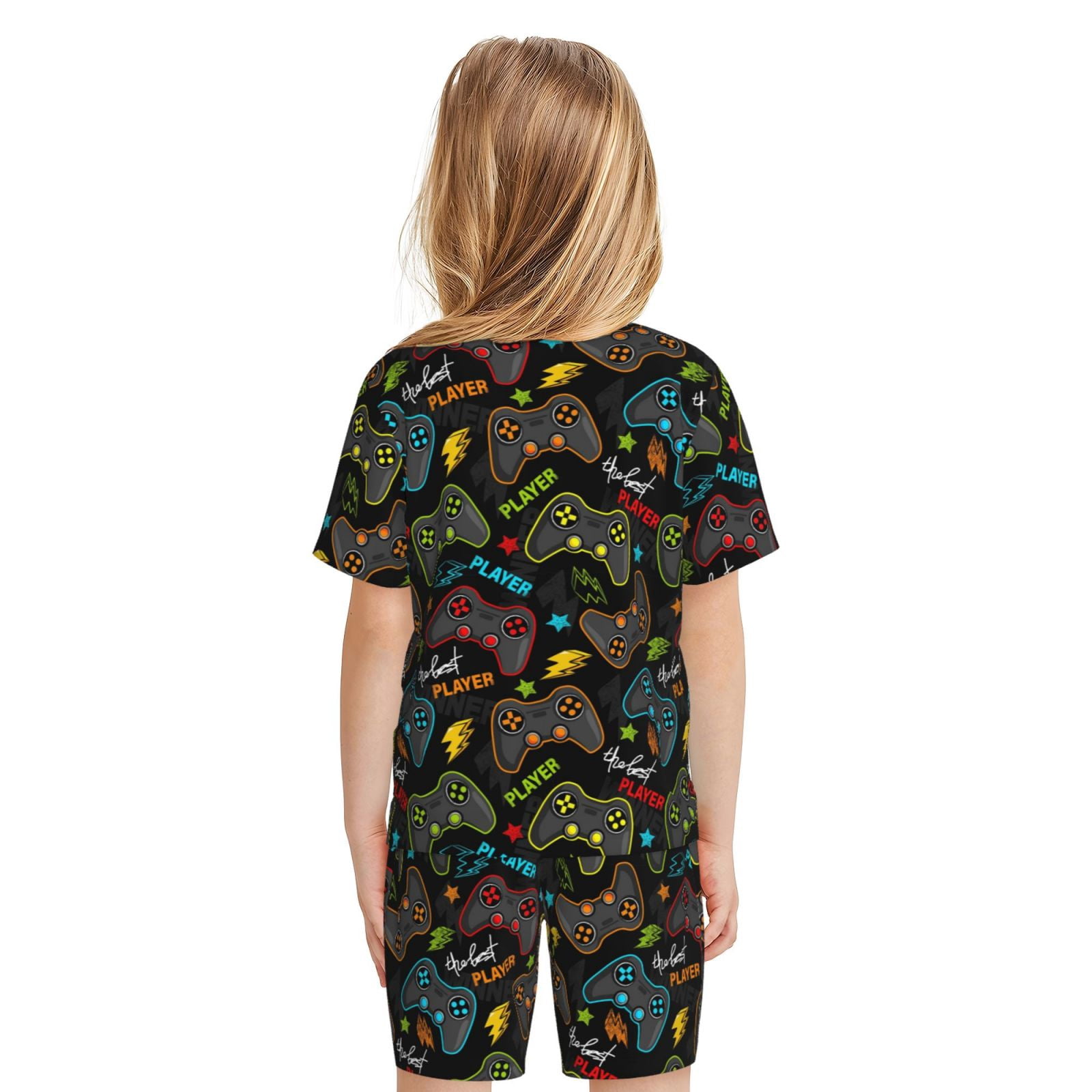Matuu Play Game3 for Short-Sleeved Pajama Set for Kids Soft Sleepwear ...