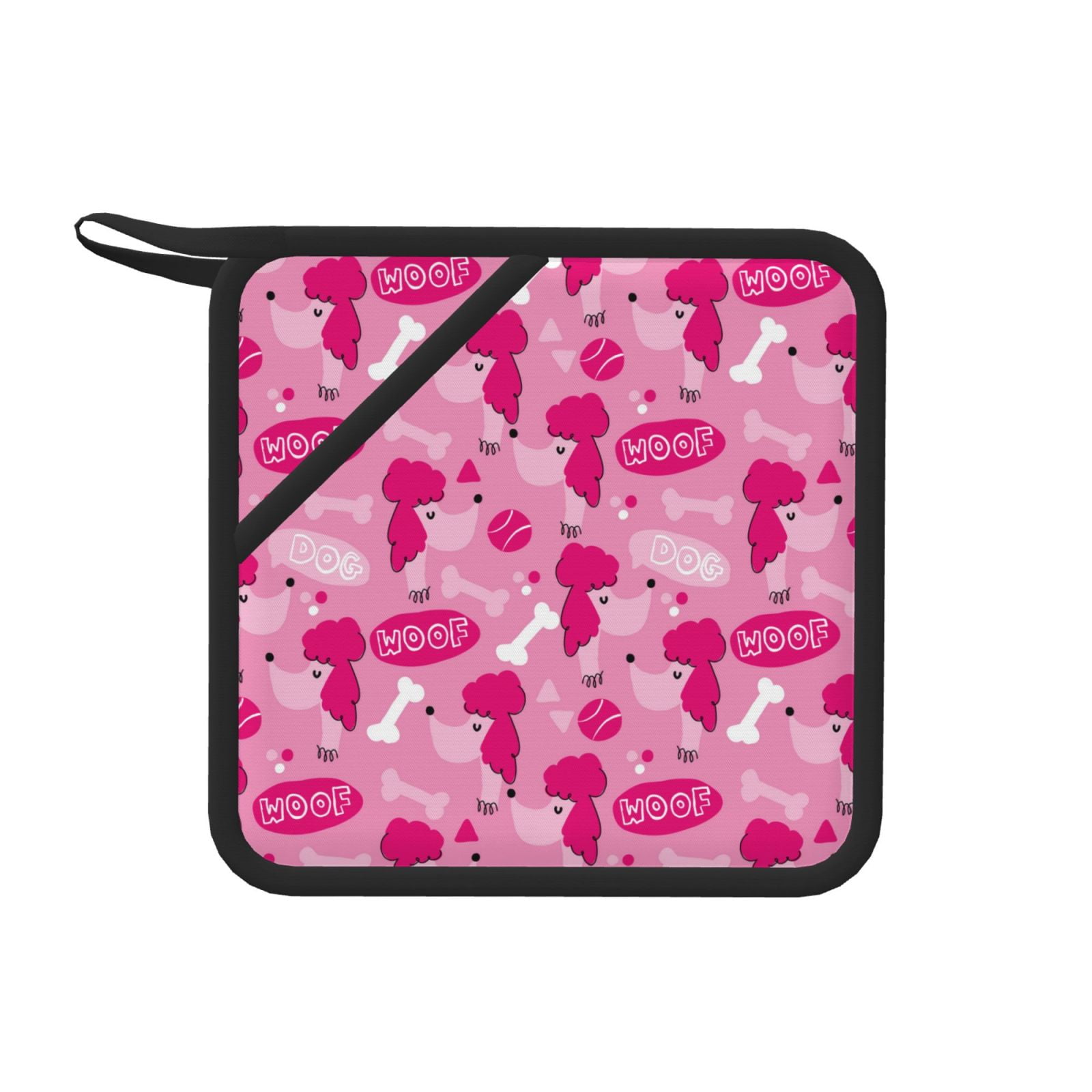 Matuu Poodle Dog for Square Silicone Anti-hot Pad for Kitchen ...