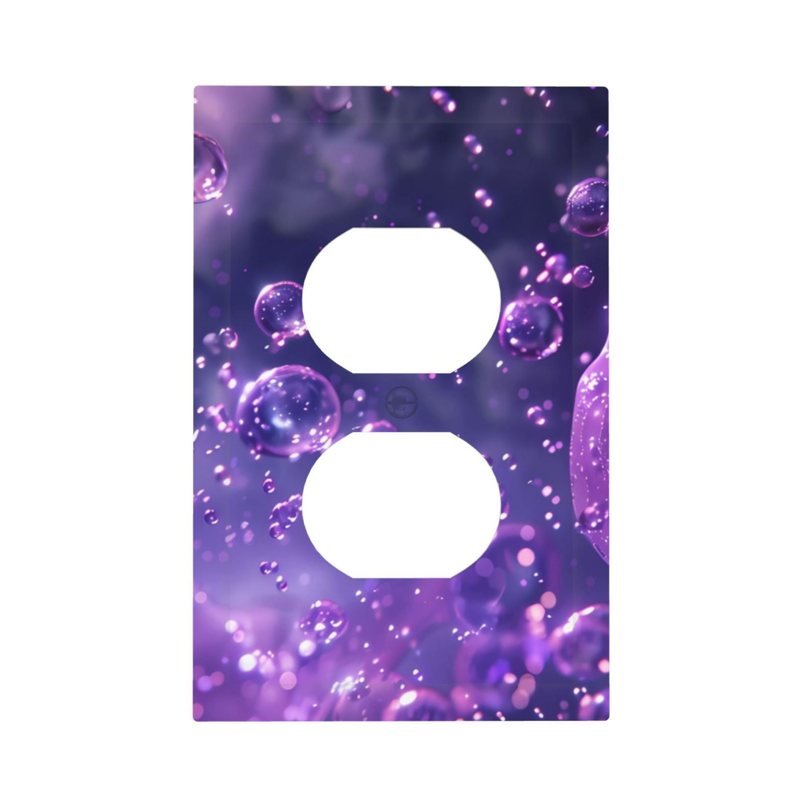 Matuu Purple Bubble Abstract Art for Modern Decorative Wall Plate ...