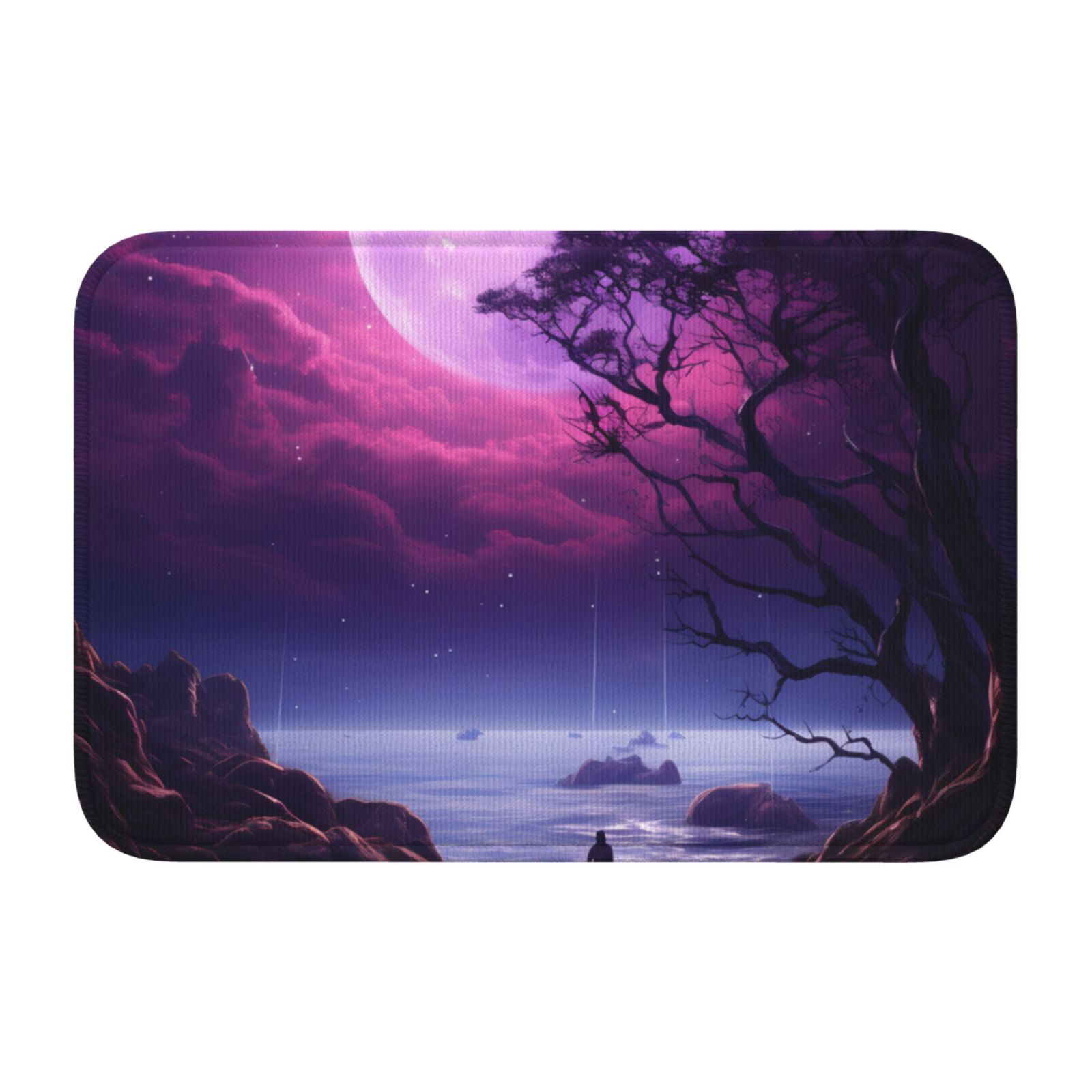 Matuu Purple Moon Tree Night Sky for Premium 40x60cm Mat Outdoor ...