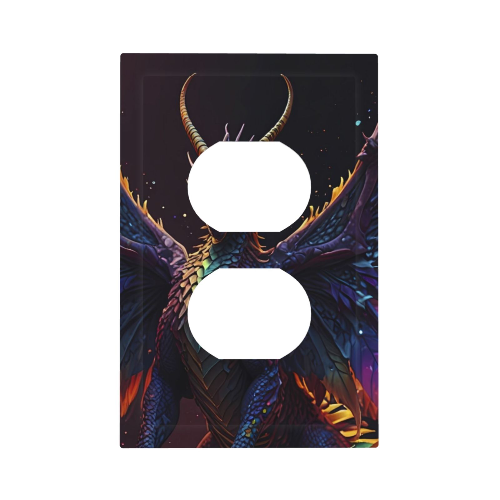 Matuu Rainbow Wings Majestic Dragon for Modern Decorative Wall Plate ...