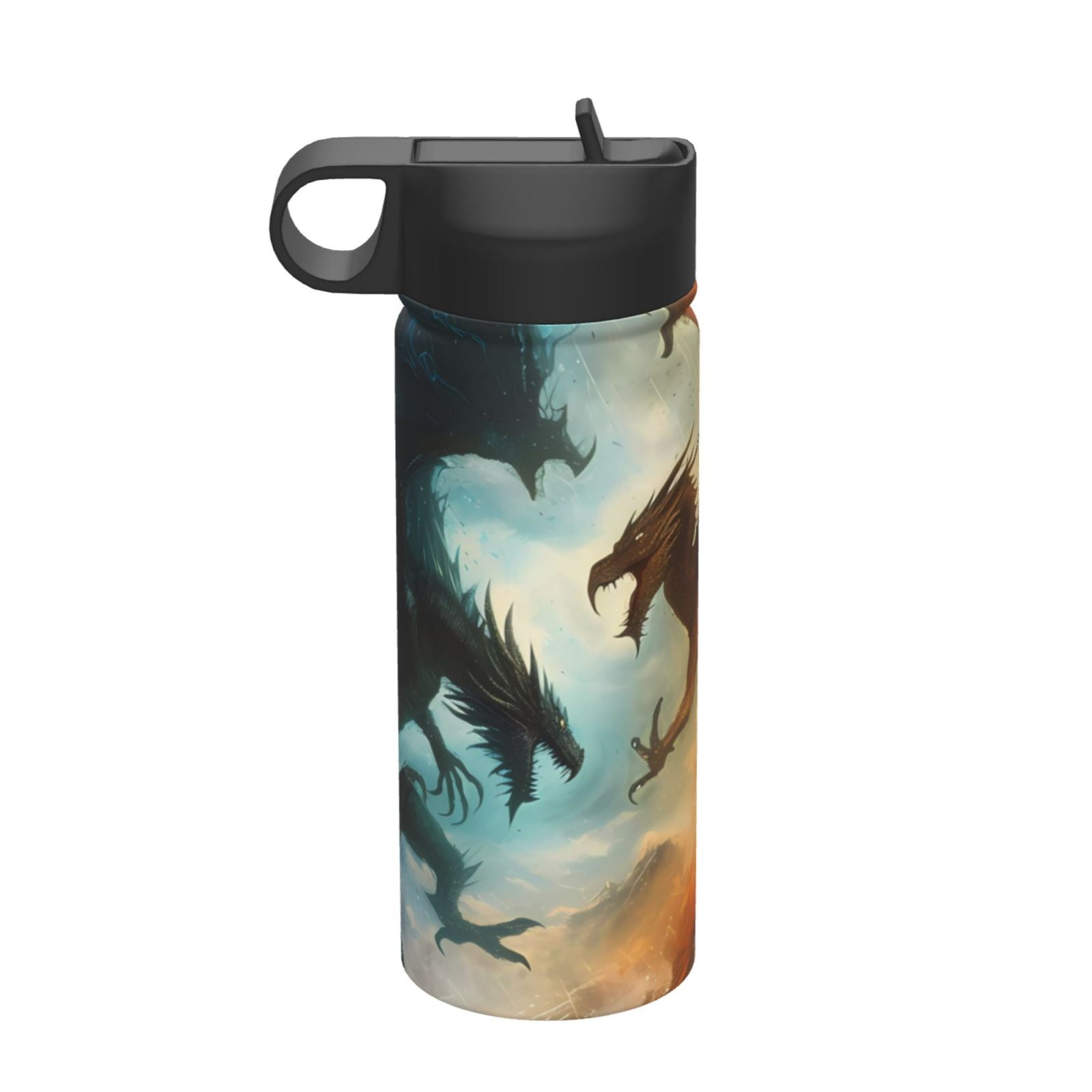 Matuu Red And Blue Flame Wave Dragon for 18oz Durable Thermal Cups Keep ...