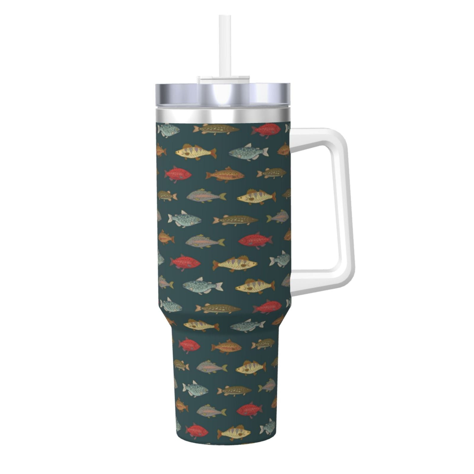 Matuu River Freshwater Fish for 40OZ Ice Cup with Handle Durable ...