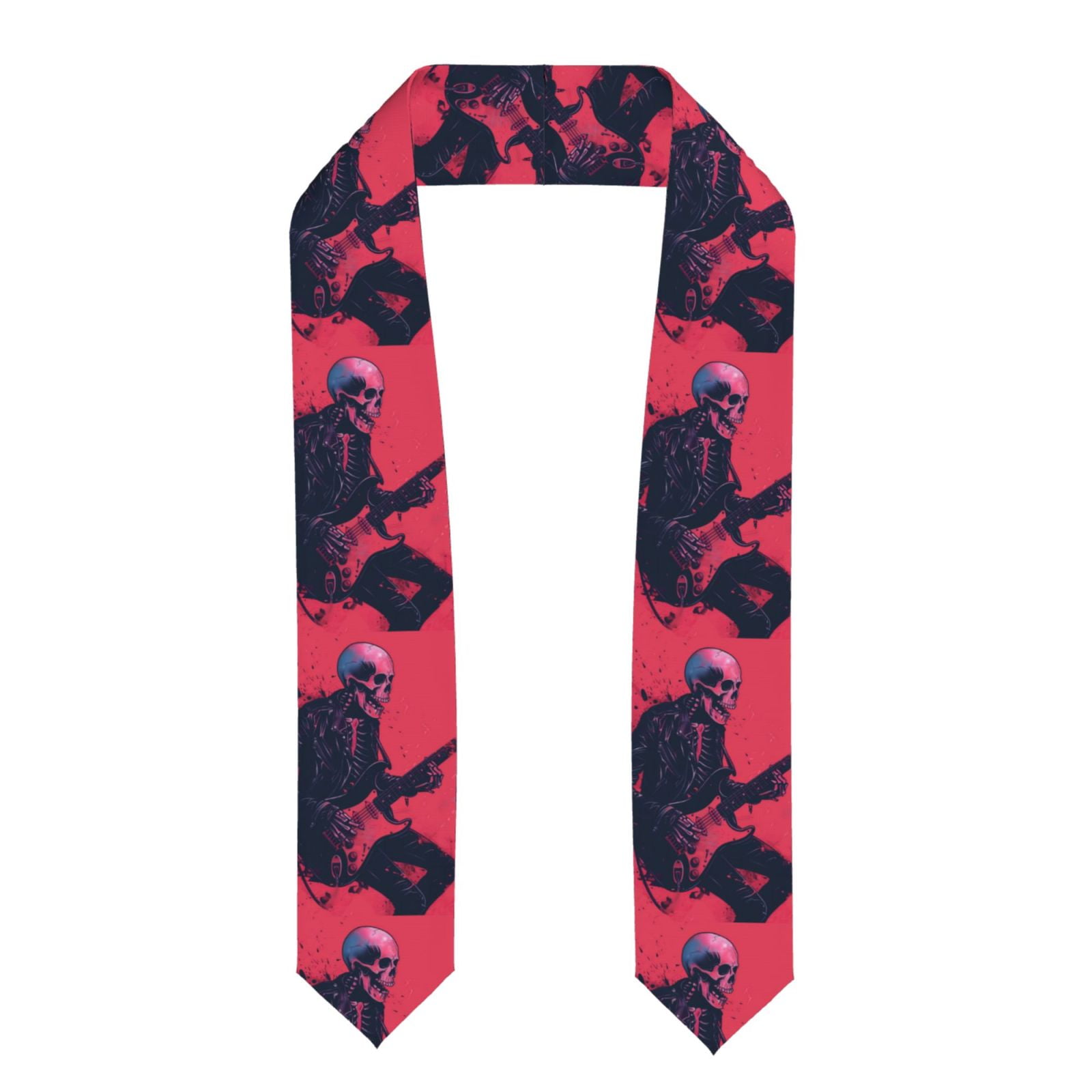 Matuu Rock Skull Guitarist for Unisex Adult Graduation Stole 72” Long ...