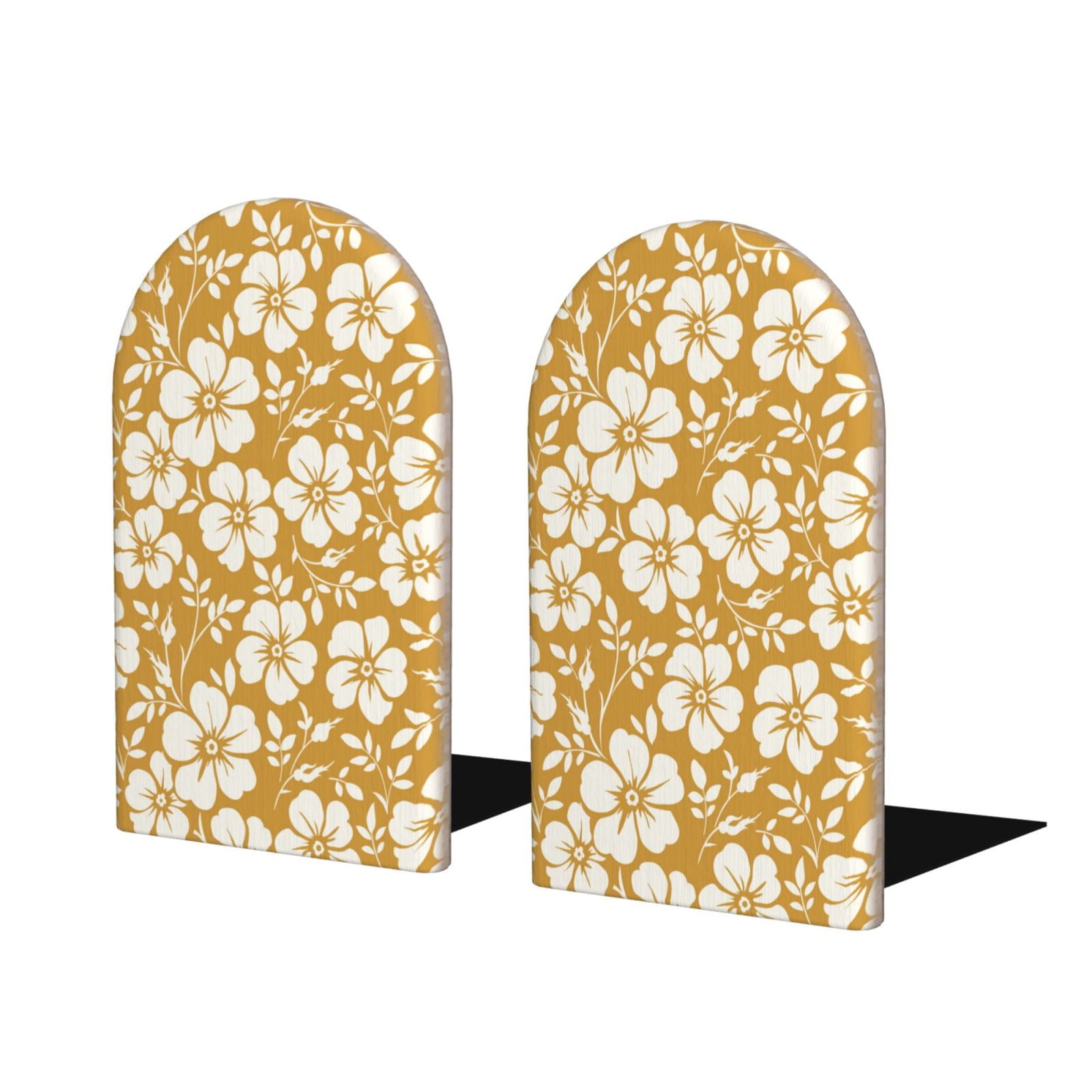 Matuu Rose Flowers for Bookends 1 Pair, Non-Skid Bookend for Shelves ...