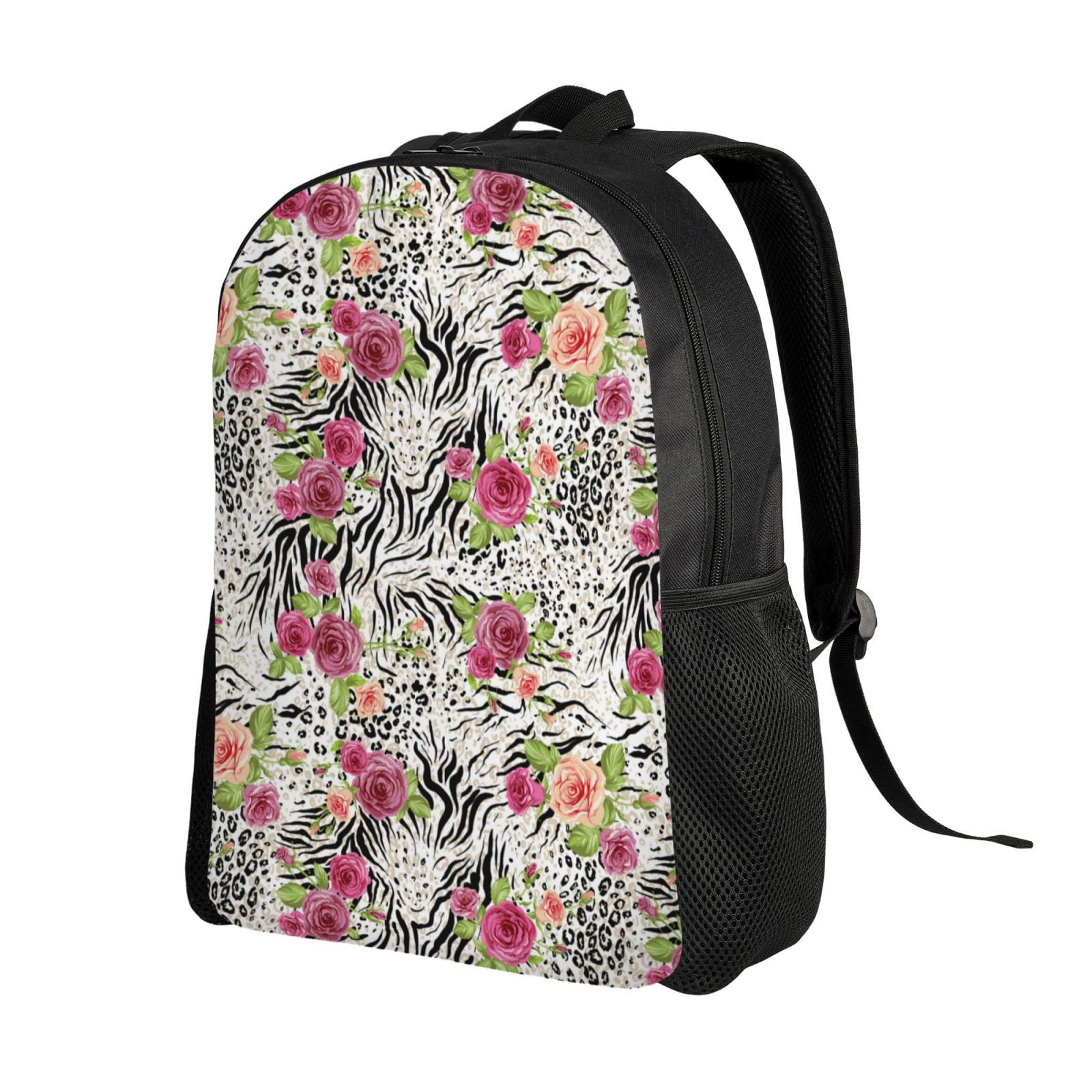 Matuu Roses Mixed Zebra for Carry-on Backpack for Men and Women ...