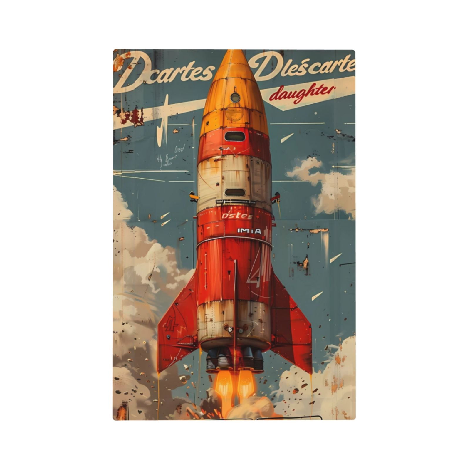 Matuu Rusty Rocket Launch for Modern Decorative Wall Plate Switch Plate ...