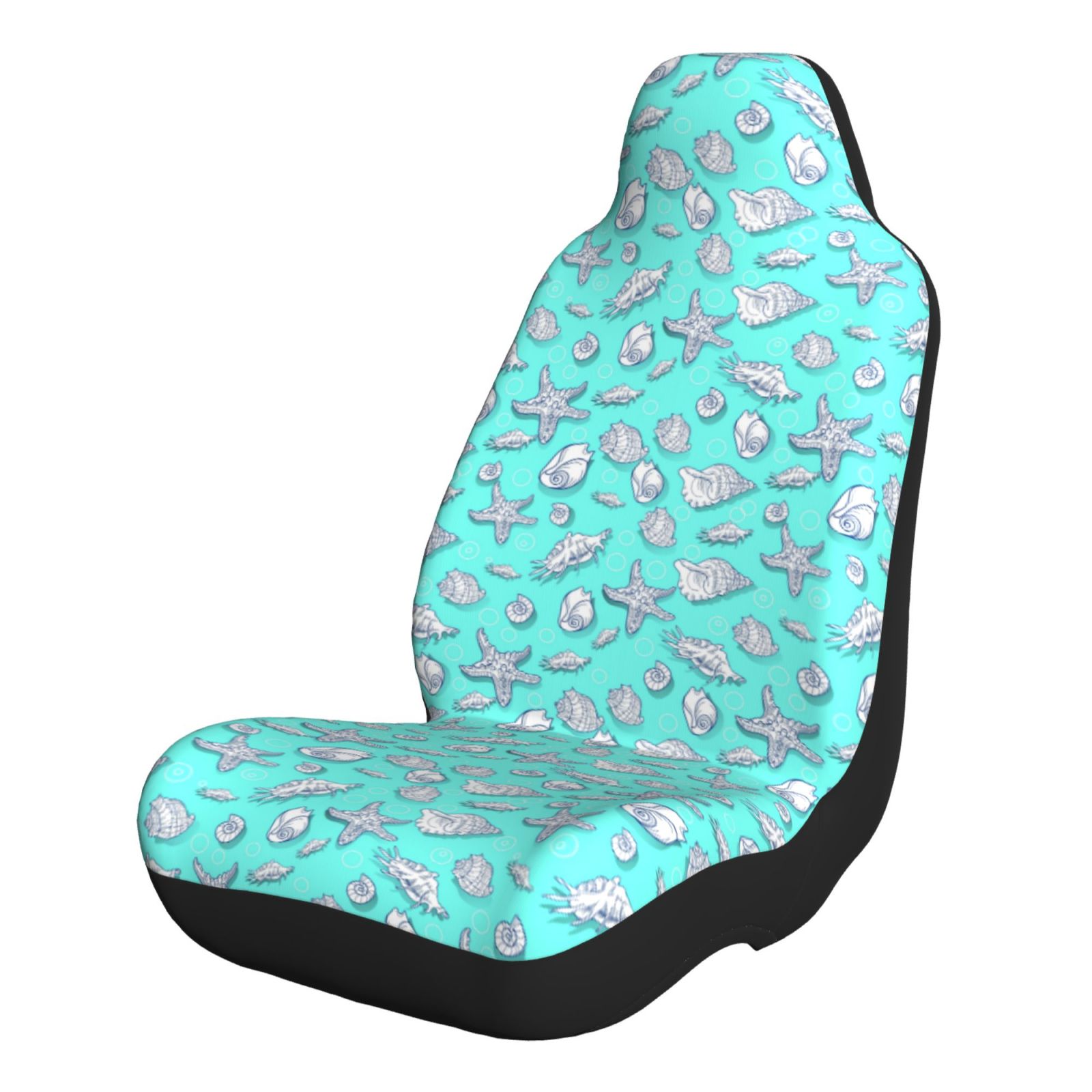 Matuu Seashell And Starfish Printed Car Seat Covers Full Set.Light and ...