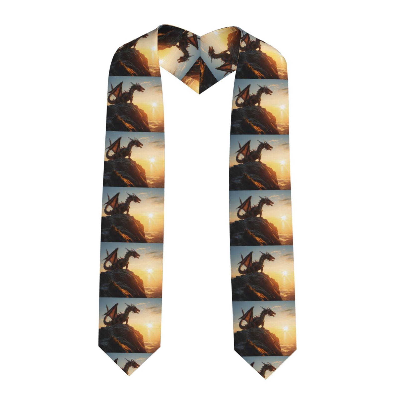 Matuu Seaside Sunset Cool Dragon for Unisex Adult Graduation Stole 72 ...