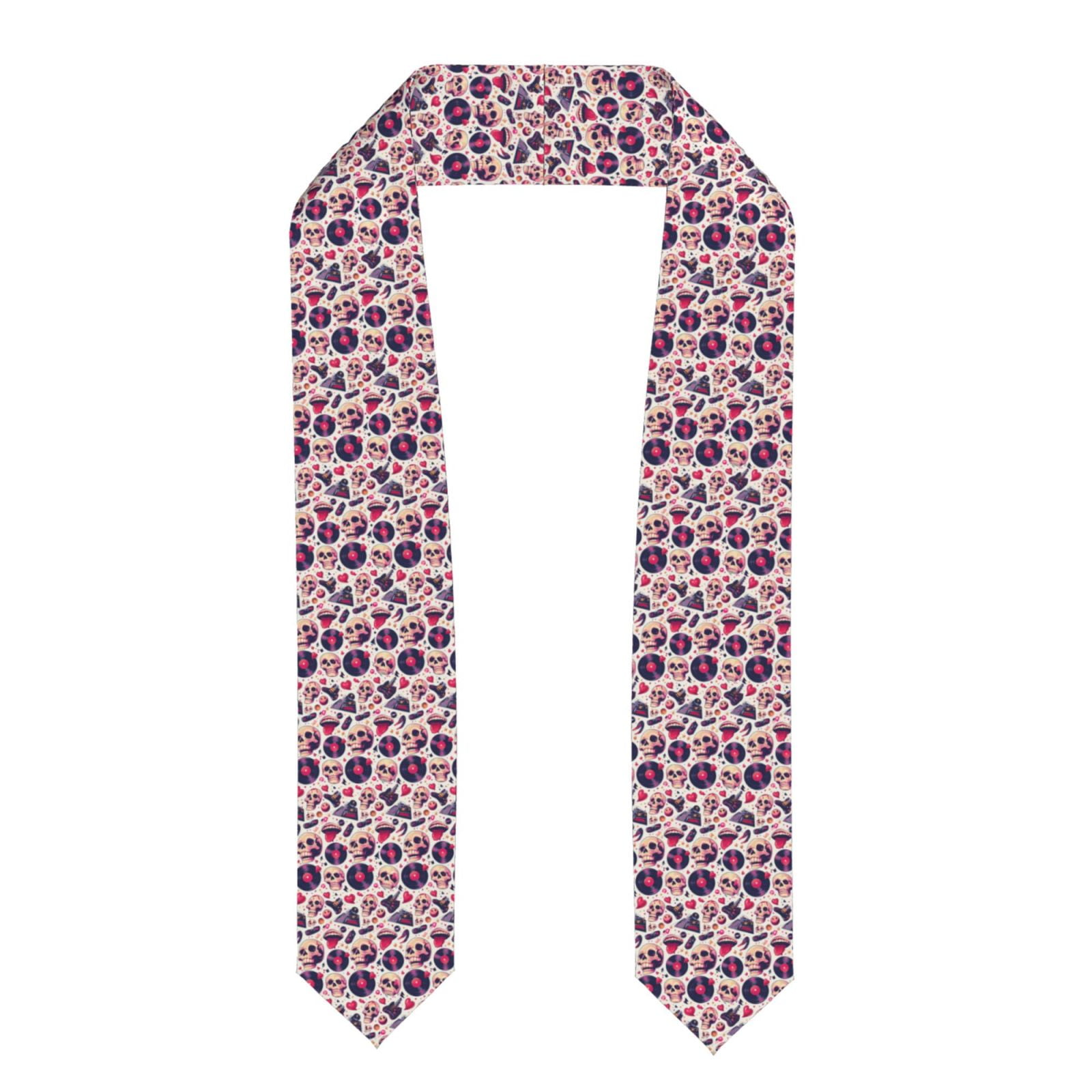 Matuu Skull lips record Guitar for Unisex Adult Graduation Stole 72 ...
