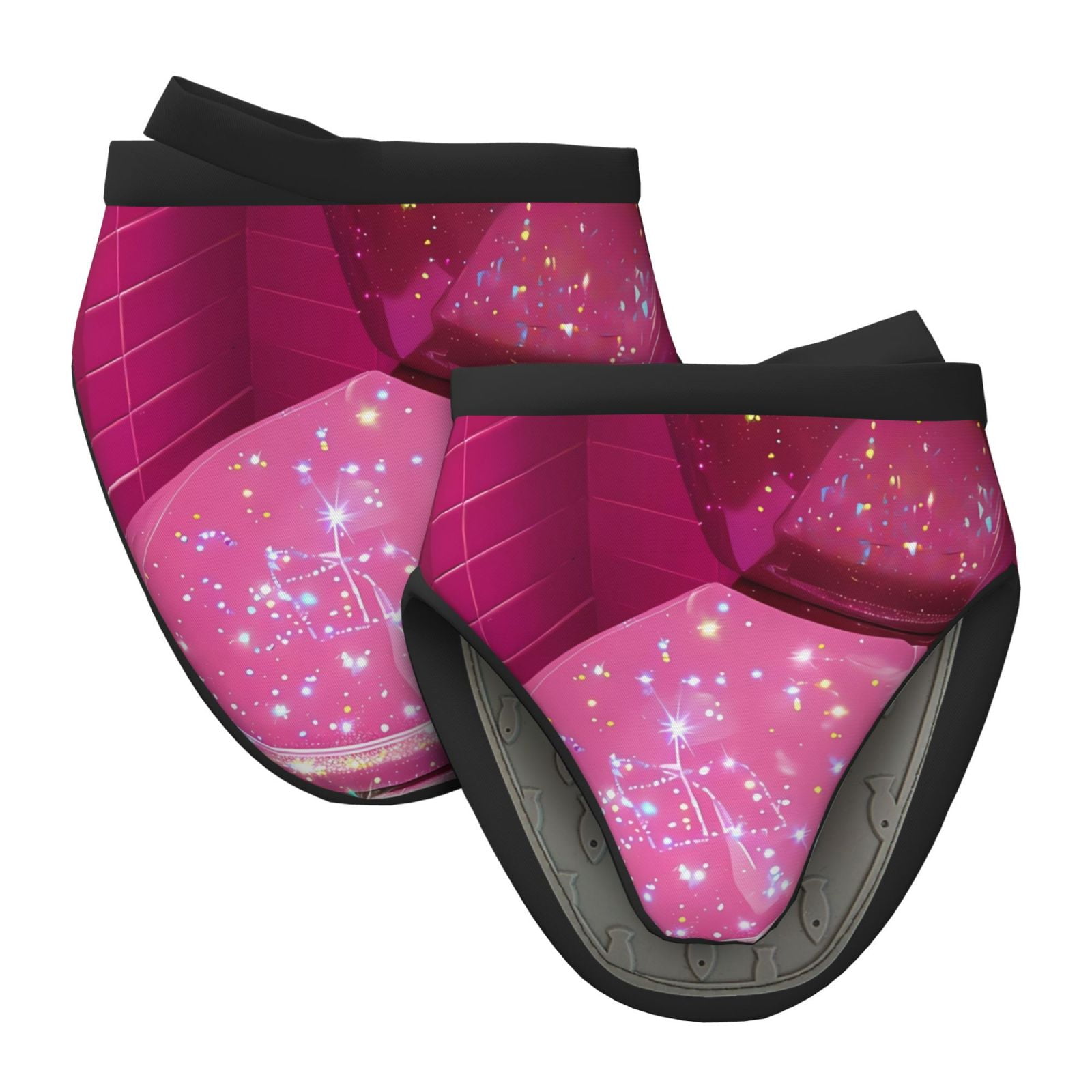 Matuu Sparkling Pink Toilet for Non-Slip Mini Oven Soft Silicone Mitt ...