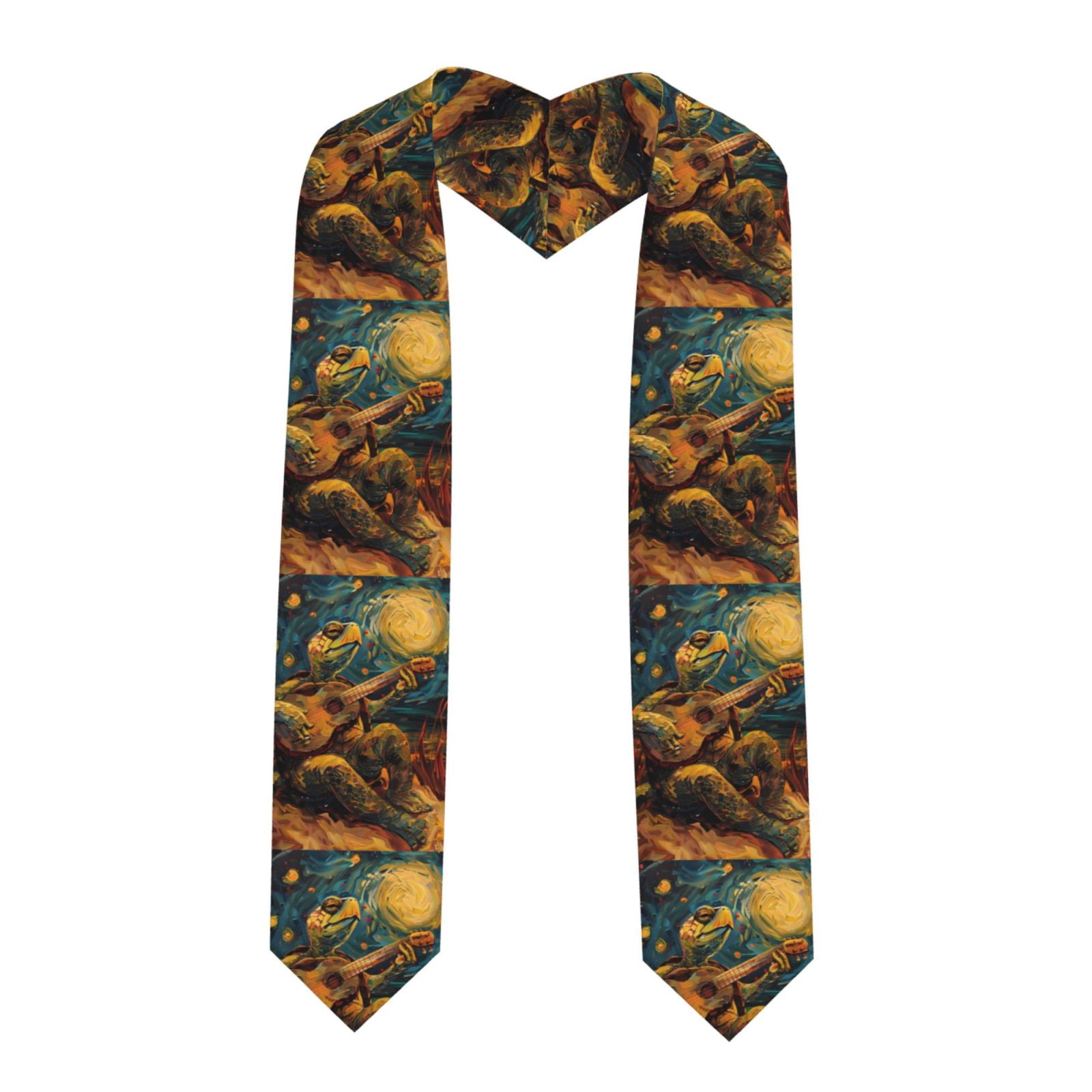 Matuu Starry Night Guitar Turtle for Unisex Adult Graduation Stole 72 ...