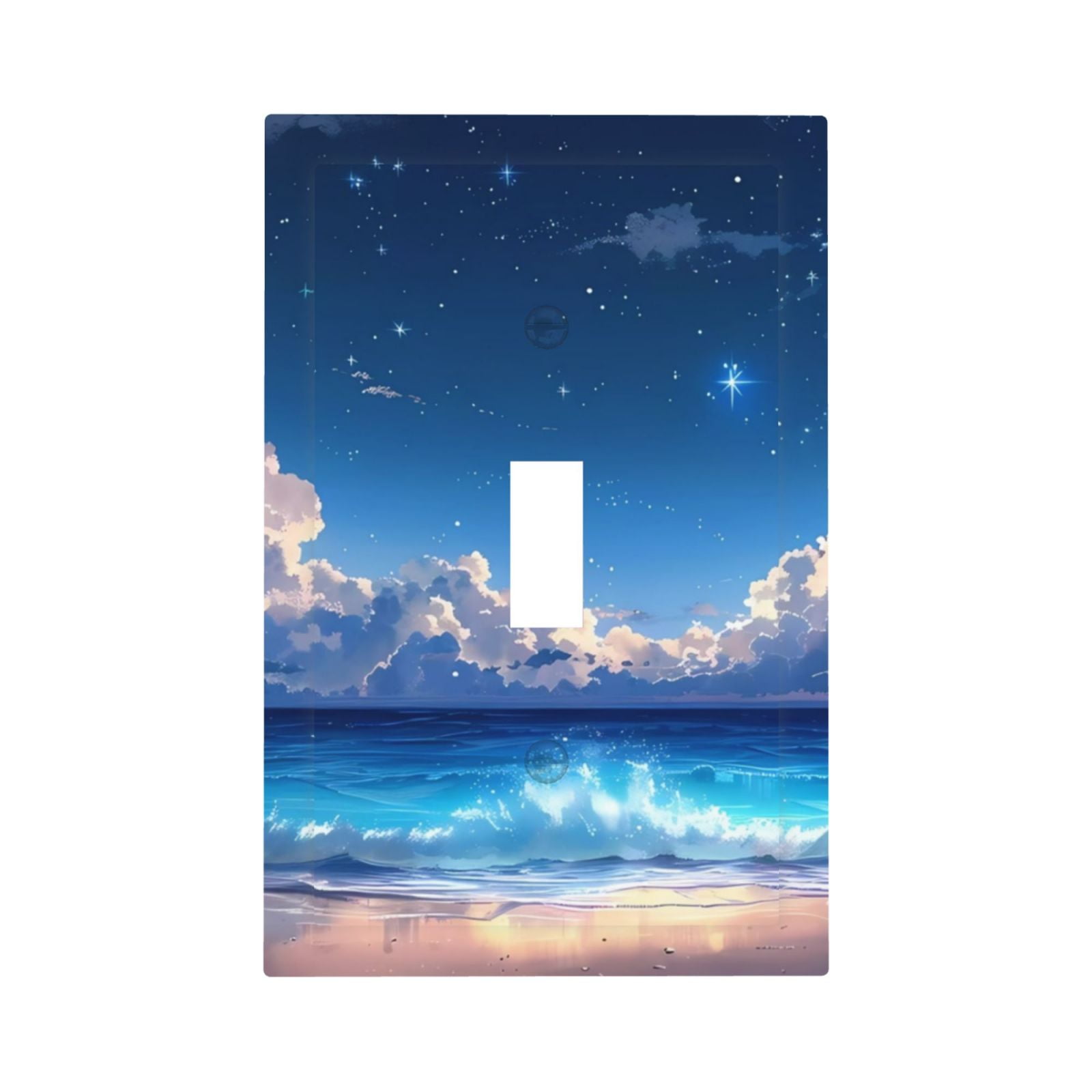 Matuu Starry Night Ocean View for Modern Decorative Wall Plate Switch ...