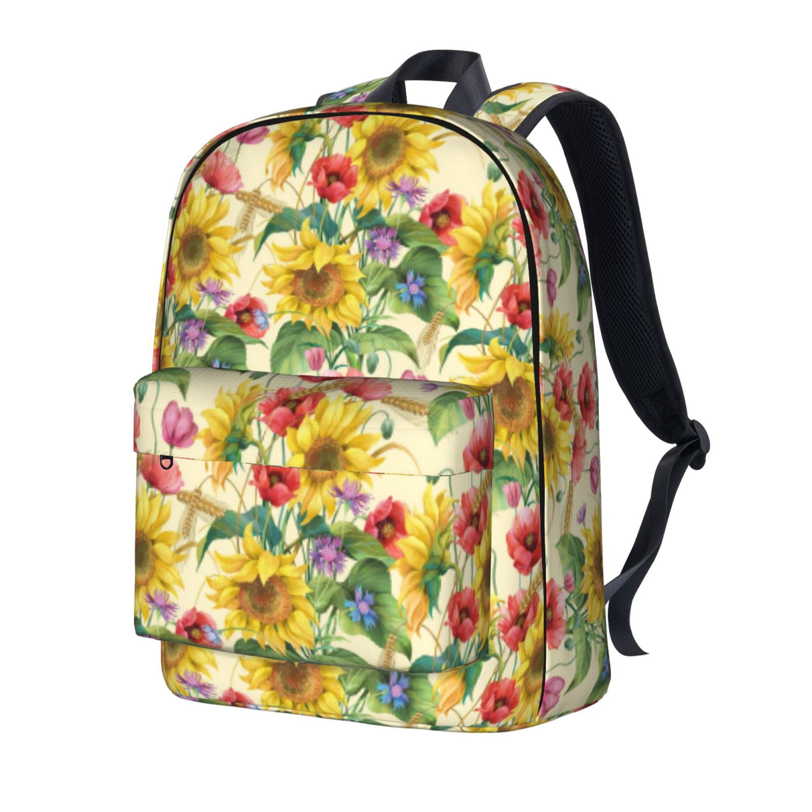 Matuu Sunflower Cornflower Poppy for Durable Backpack for Men and Women ...