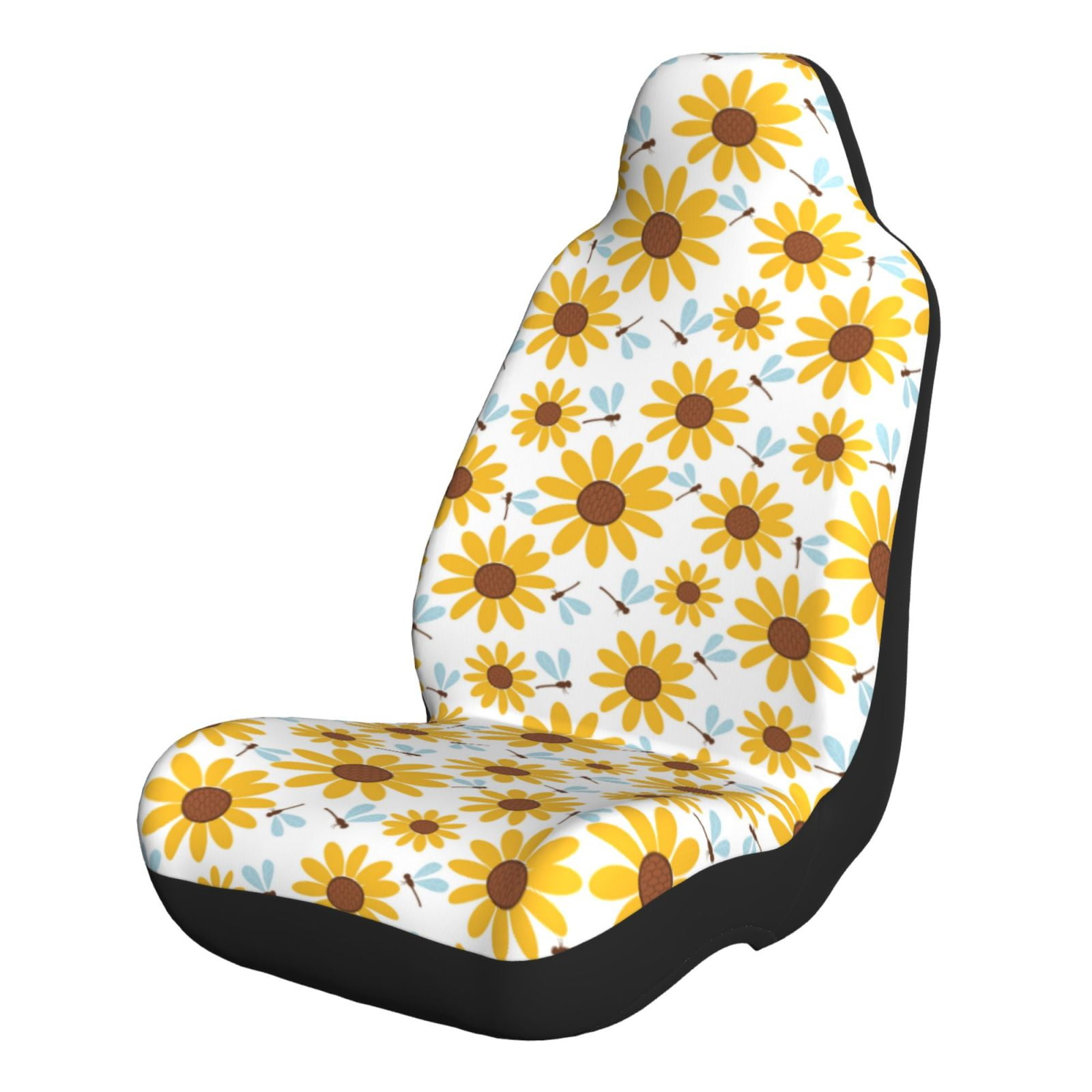 Matuu Sunflowers Printed Car Seat Covers Full Set.Light and Breezy Car ...