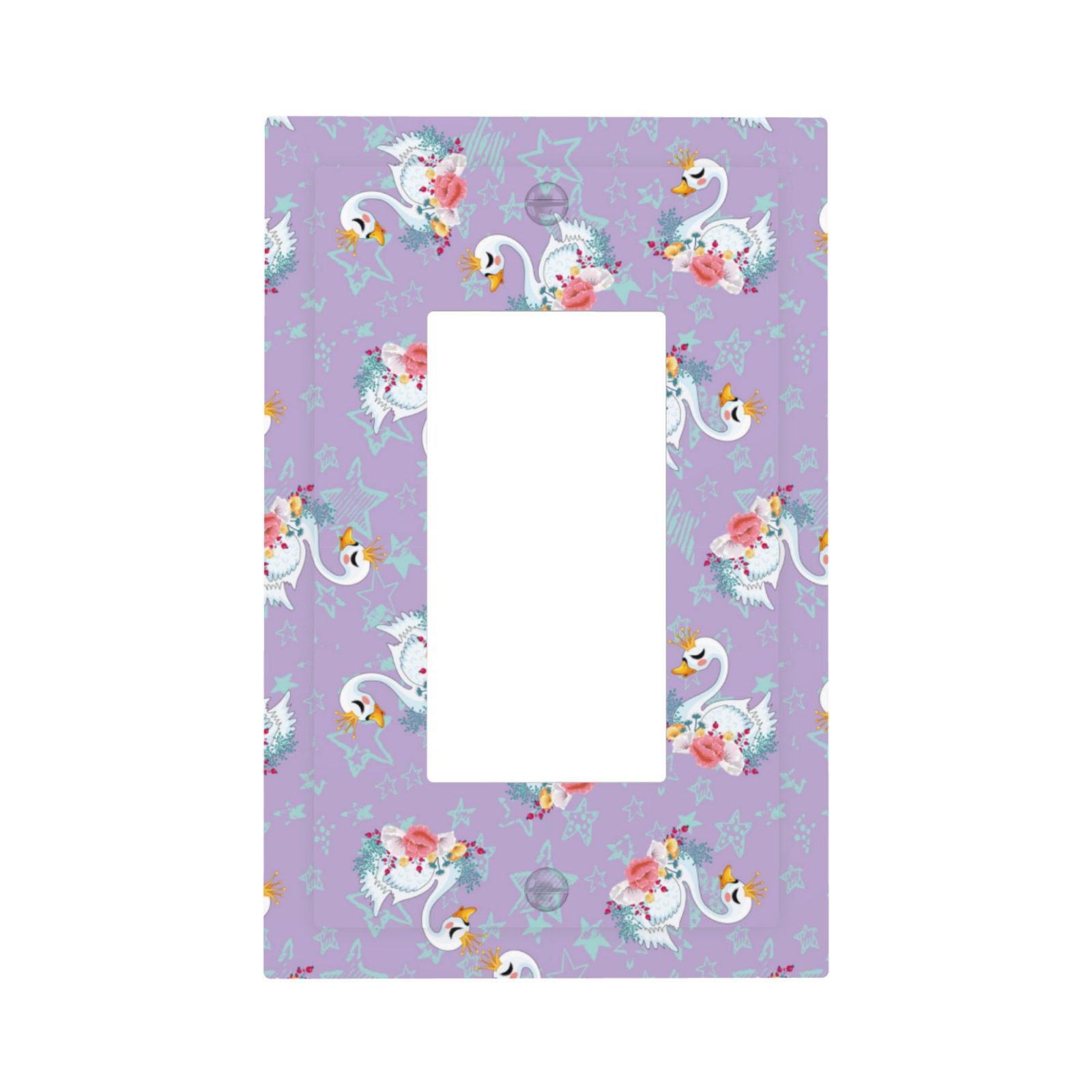 Matuu Swan With Stars for Modern Decorative Wall Plate Switch Plate ...