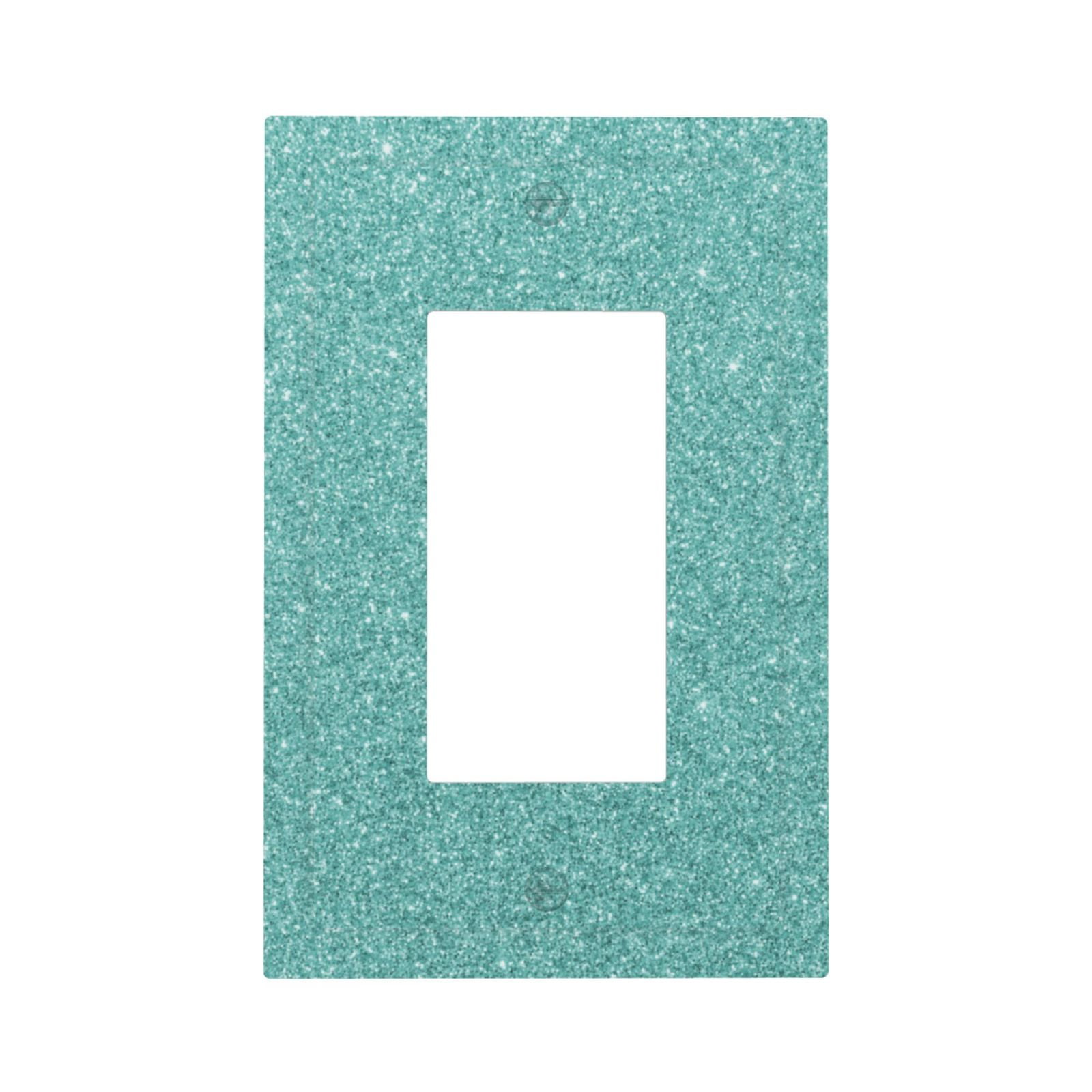 Matuu Teal Green Glitter for Modern Decorative Wall Plate Switch Plate ...