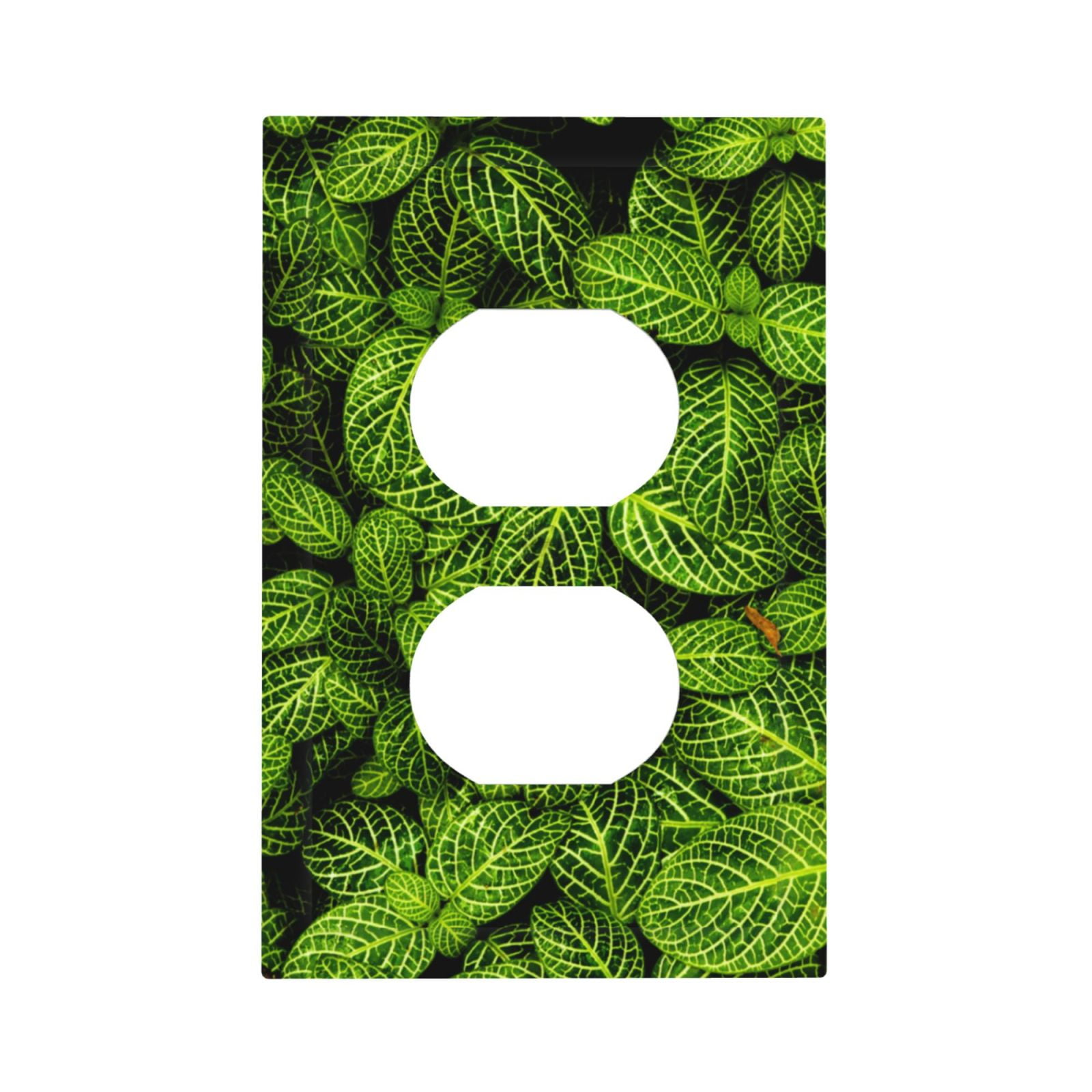 Matuu Tiny Green Fern Leaves for Modern Decorative Wall Plate Switch ...