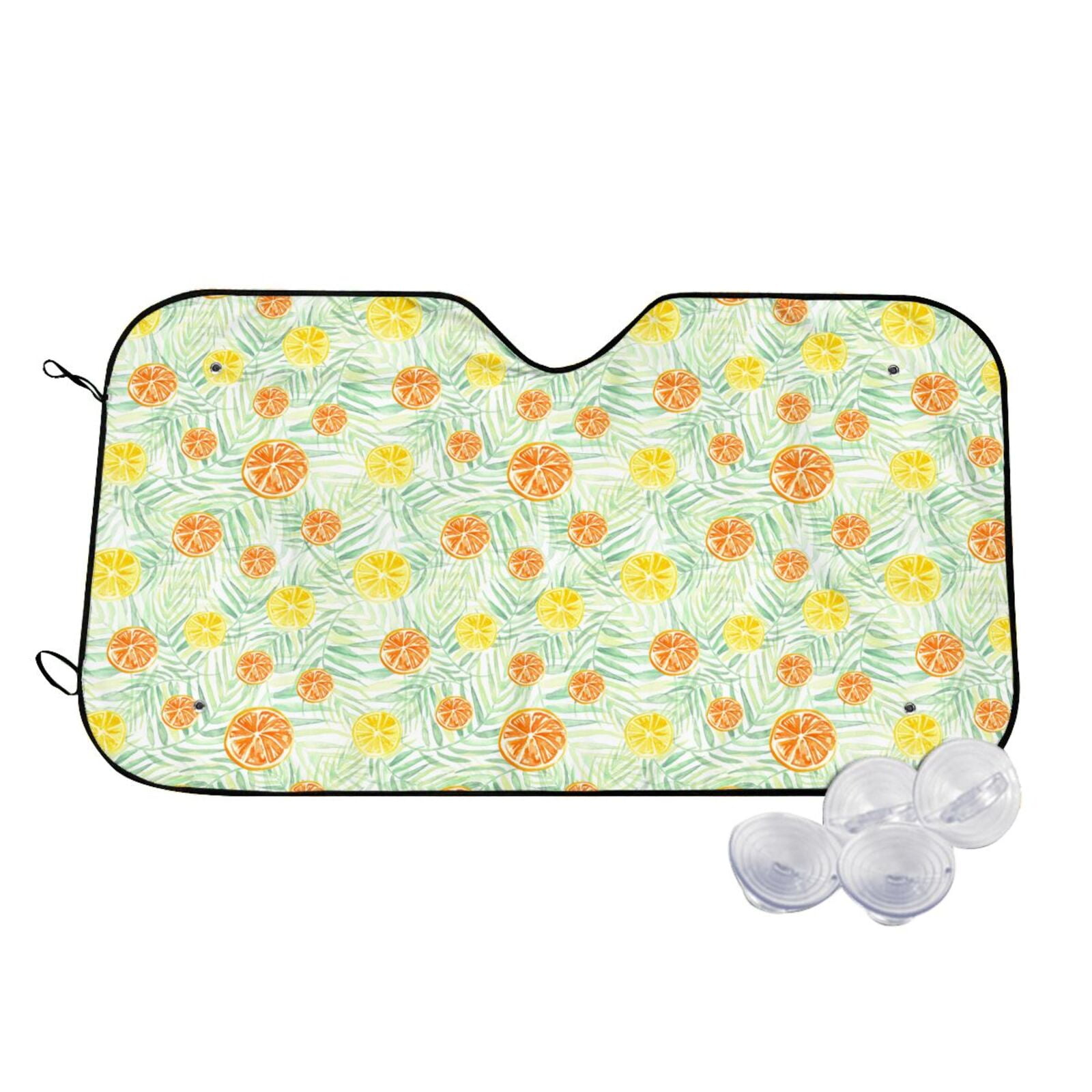 Matuu Tree Palms Lemon for car front window insulated sunshade, fits ...