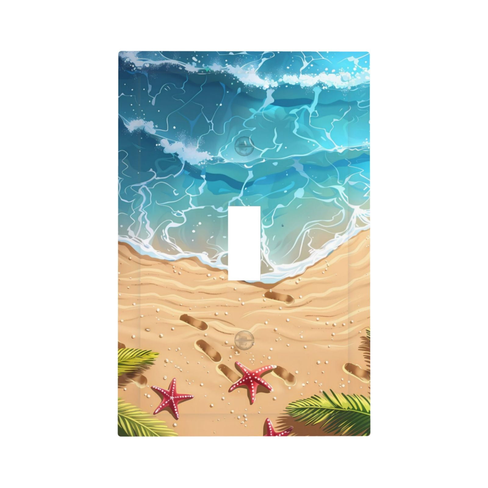 Matuu Tropical Beach With Starfish for Modern Decorative Wall Plate ...