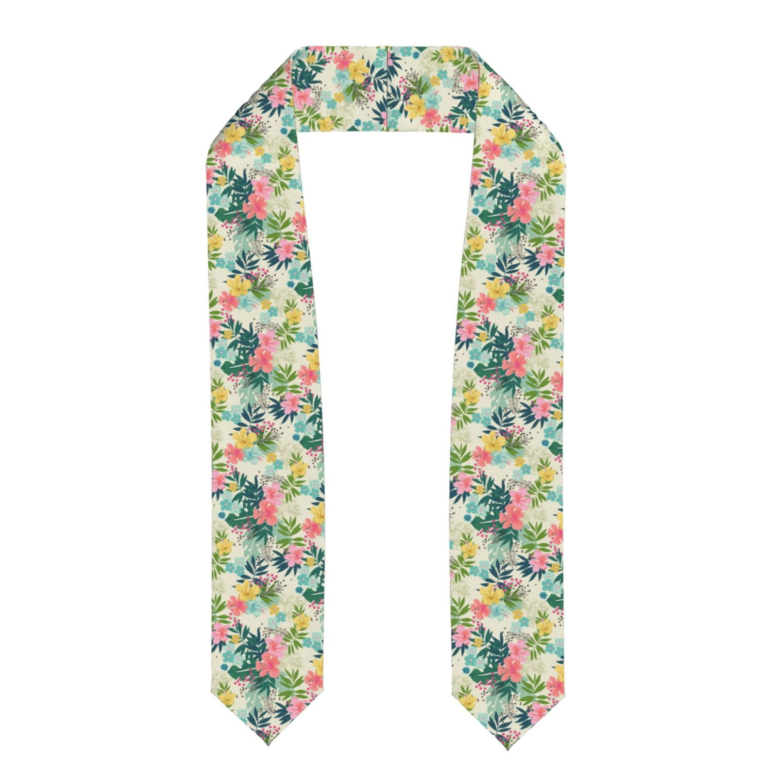 Matuu Tropical Flowers for Unisex Adult Graduation Stole 72” Long Shawl ...