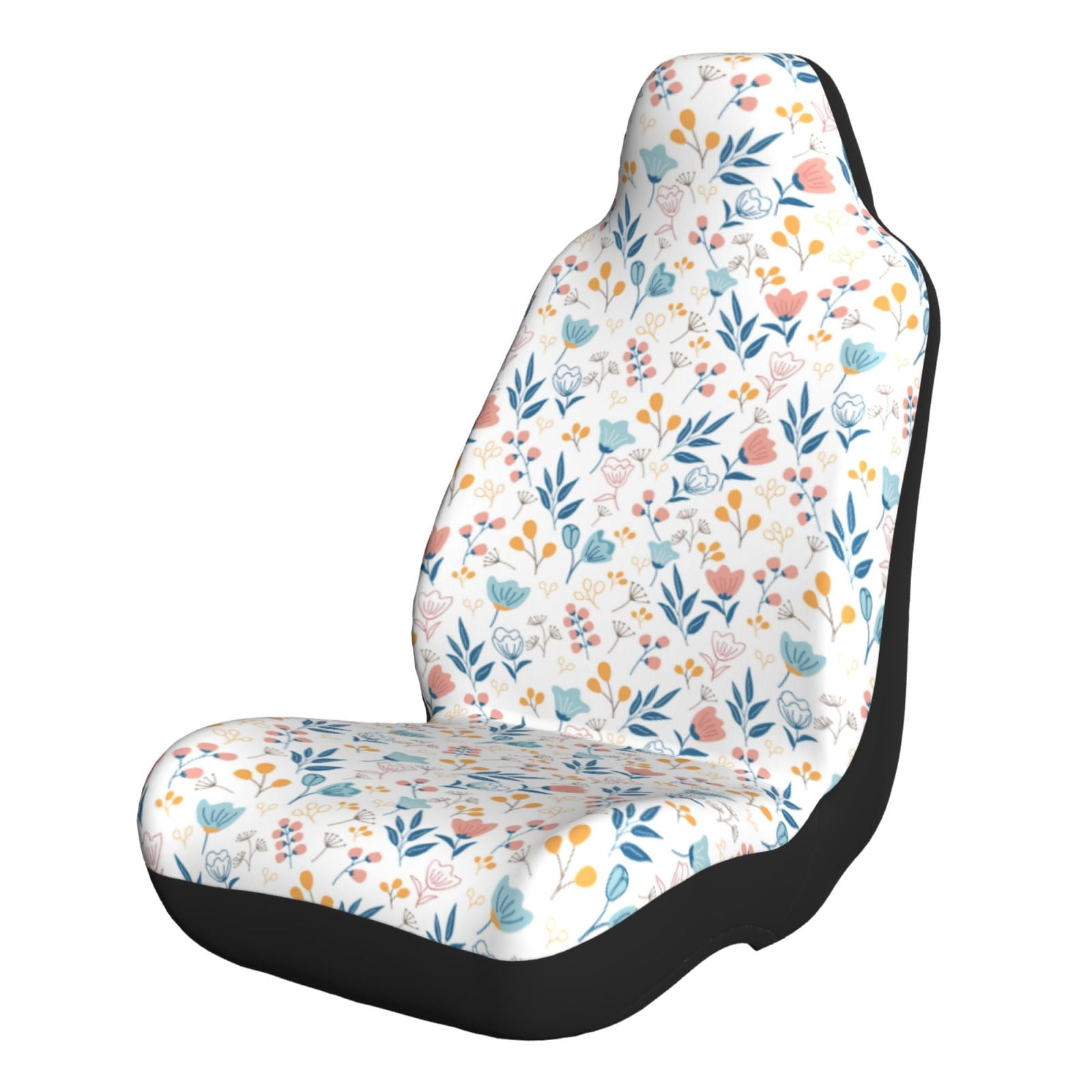 Matuu Tulips Flowers Printed Car Seat Covers Full Set.Light and Breezy ...