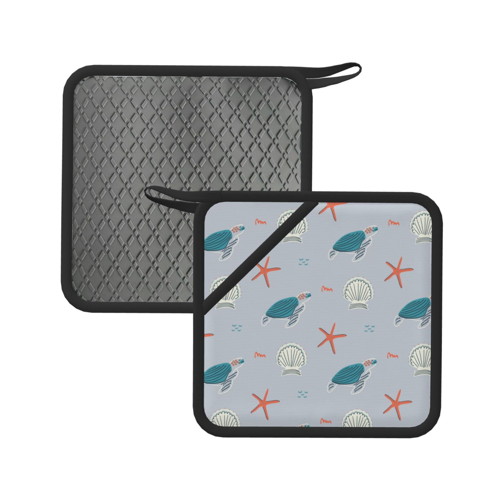 Matuu Turtles And Shells for Square Silicone Anti-hot Pad for Kitchen ...