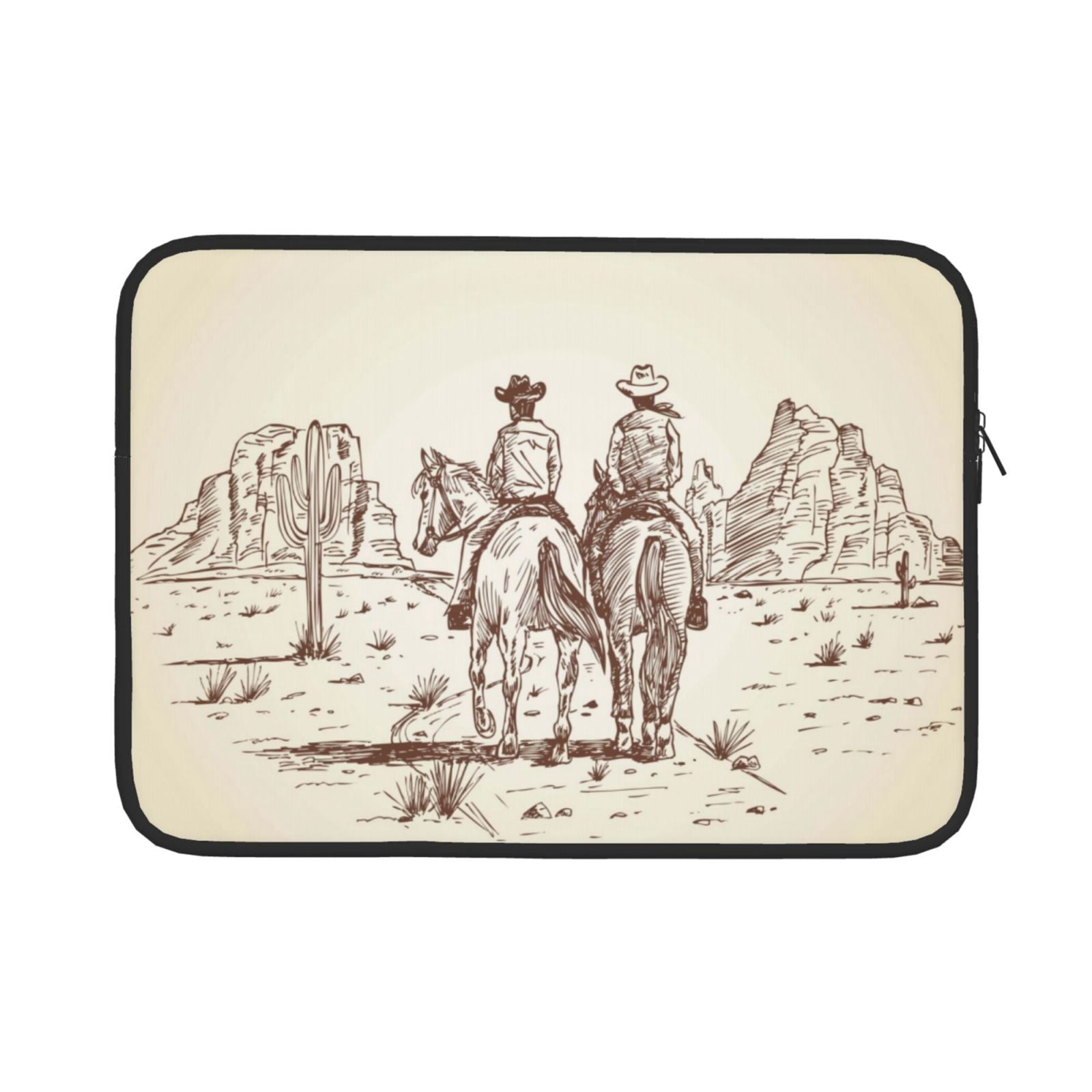 Matuu Two Cowboys Riding Horses In The Desert for Laptop Computer and ...