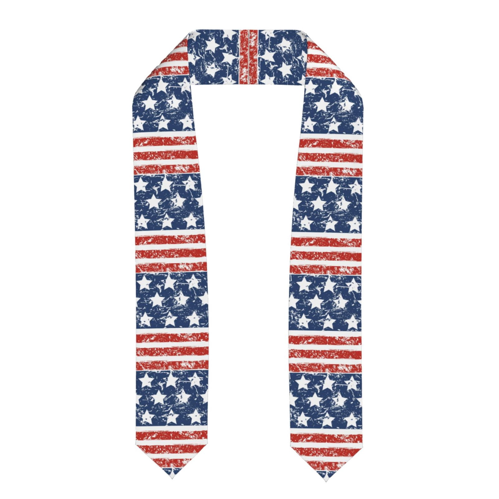 Matuu USA Colors Stripes1 for Unisex Adult Graduation Stole 72” Long ...