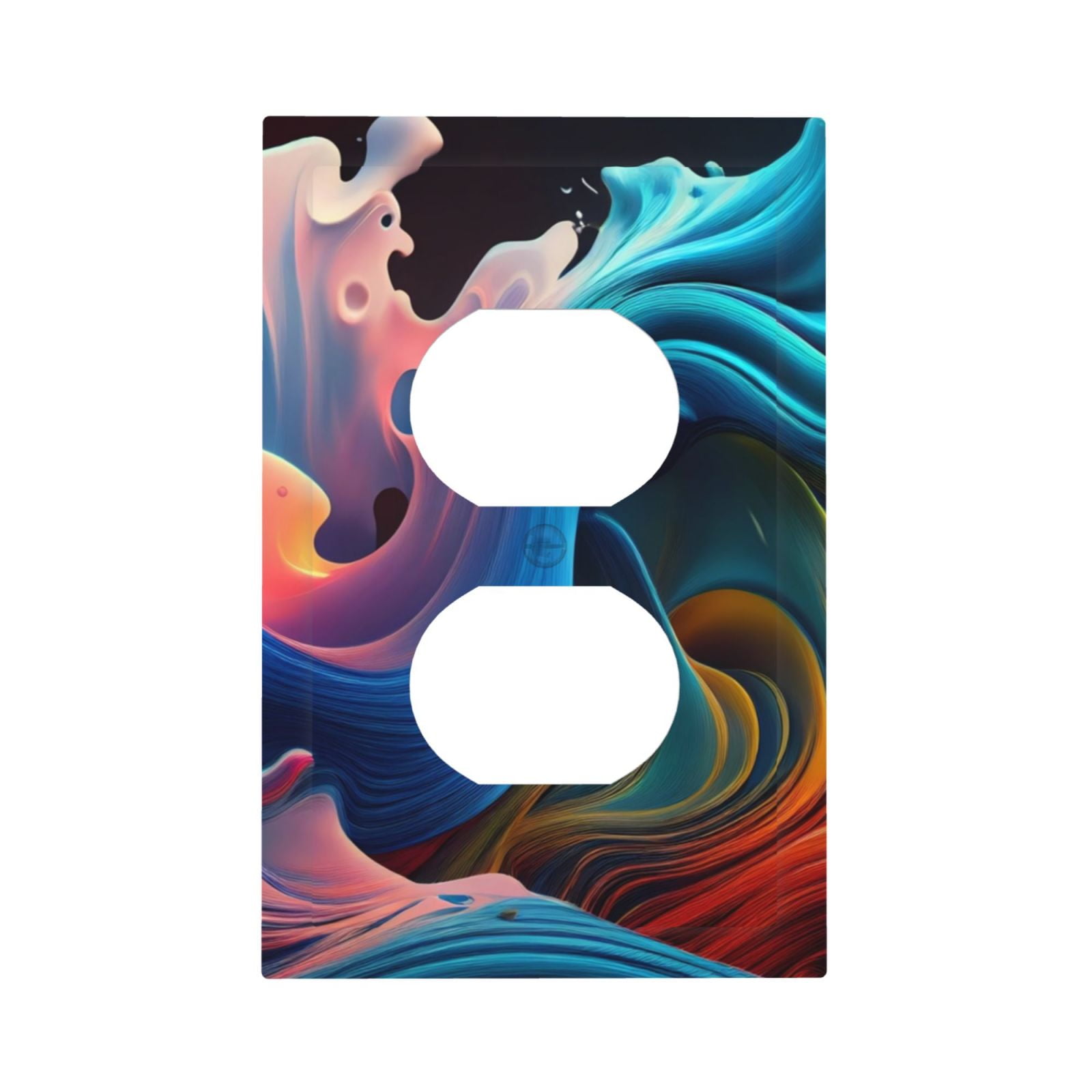 Matuu Vibrant Fluid Motion Art for Modern Decorative Wall Plate Switch ...