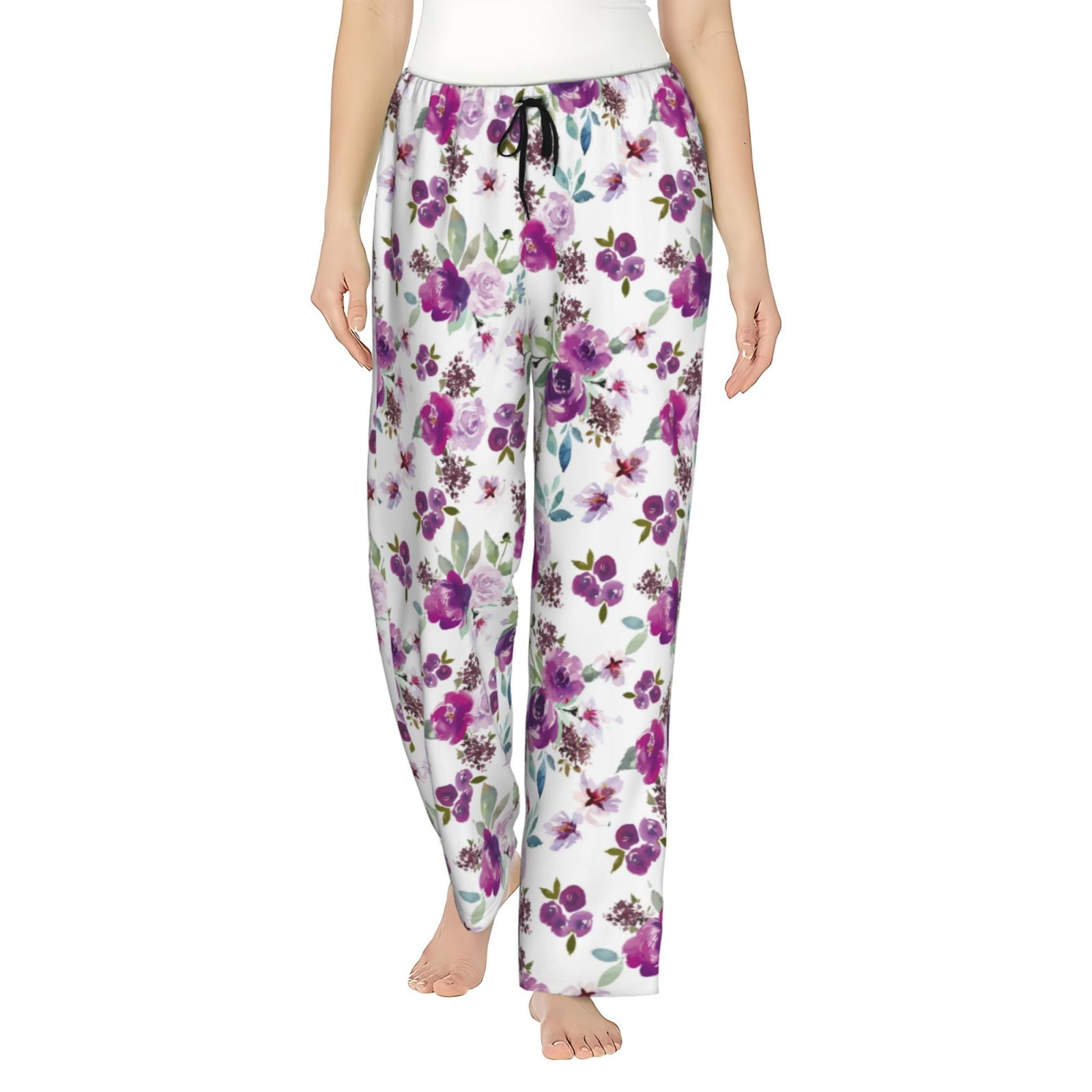 Matuu Violets Flowers for Pajama Pants Women Women's Ultra-Soft Comfy ...