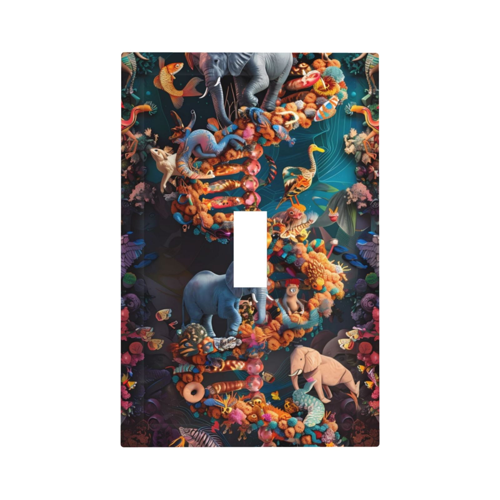 Matuu Whimsical Animal Spiral for Modern Decorative Wall Plate Switch ...