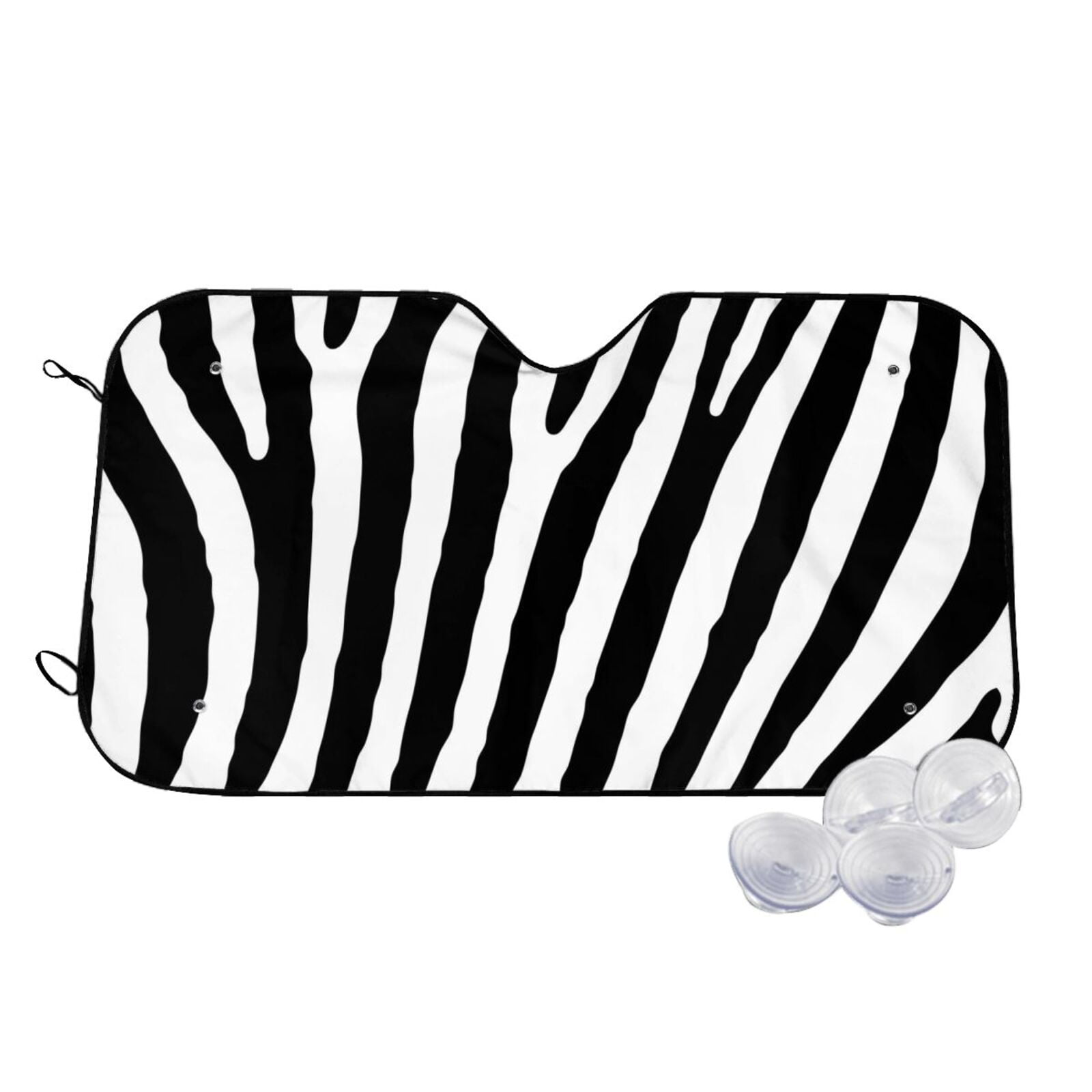 Matuu Zebra for car front window insulated sunshade, fits most cars ...