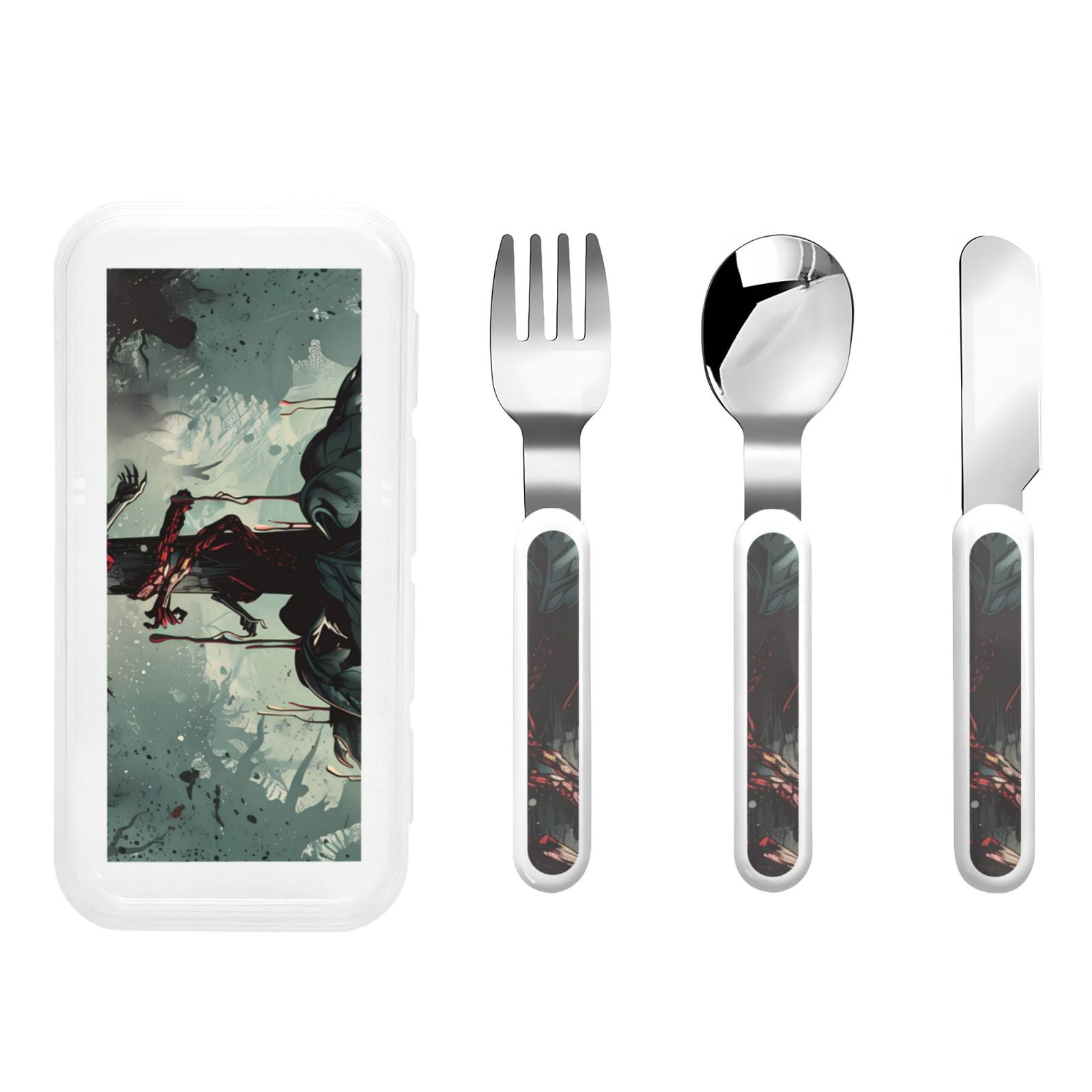 Matuu Zombie Flower Apocalypse for Stainless Steel Kids Cutlery and ...