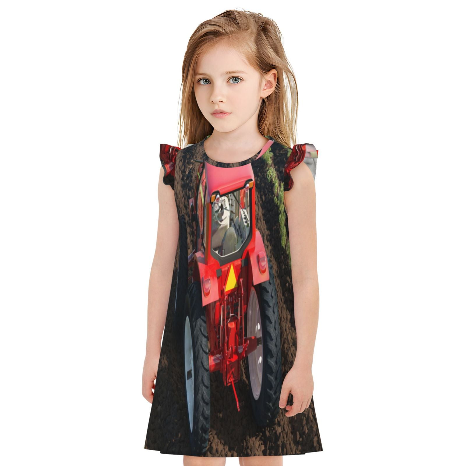 Matuu farm work for Girls Nightgowns Pajamas Dress,Flutter Short ...