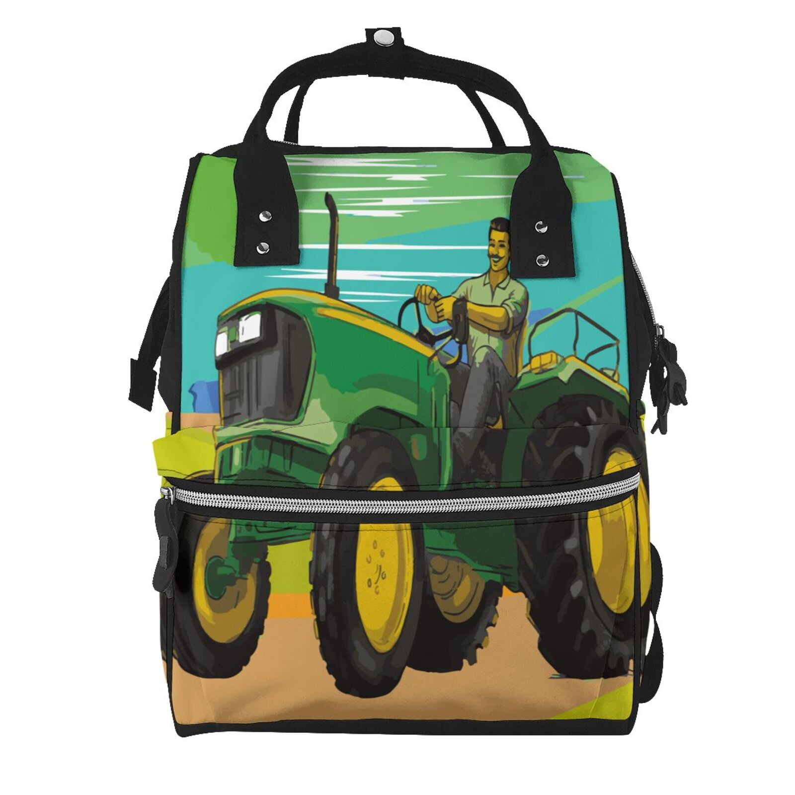 Matuu farmer working with tractor at field for Large Capacity Baby Bag ...