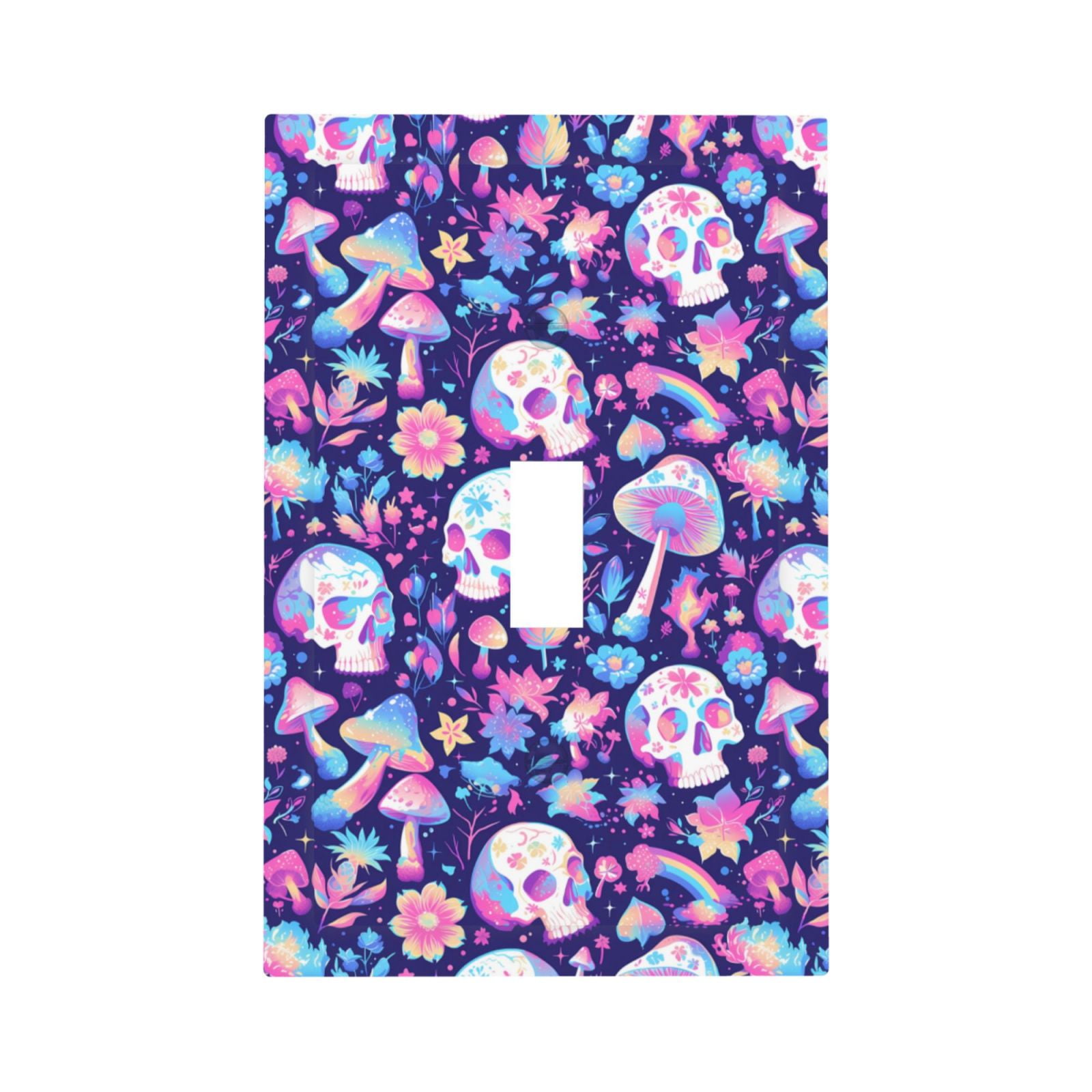 Matuu mushroom rainbow Skull cartoon for Modern Decorative Wall Plate ...