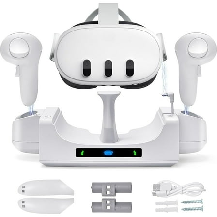 Meta Quest 3 Wireless Controller Charger and Charging Dock - Walmart.com