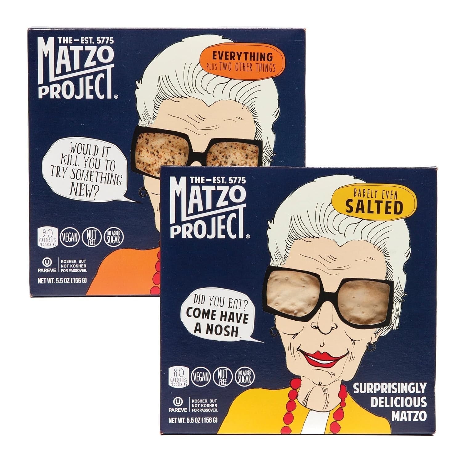 The Matzo Project Matzo Variety Flats (1 Each: Everything, Salted ...