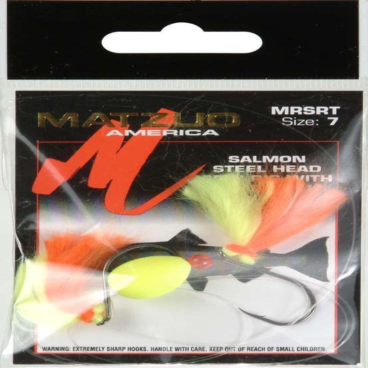Matzuo MRSRT-7 32" Salmon Steelhead Rig #1/0 Green/Yellow - Walmart.com