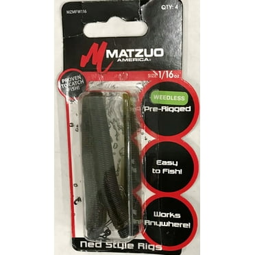 Matzuo Ned Rig Fishing Lure, Cinnamon, 1/8 Oz., 5 Count, MZMFR18-CN ...